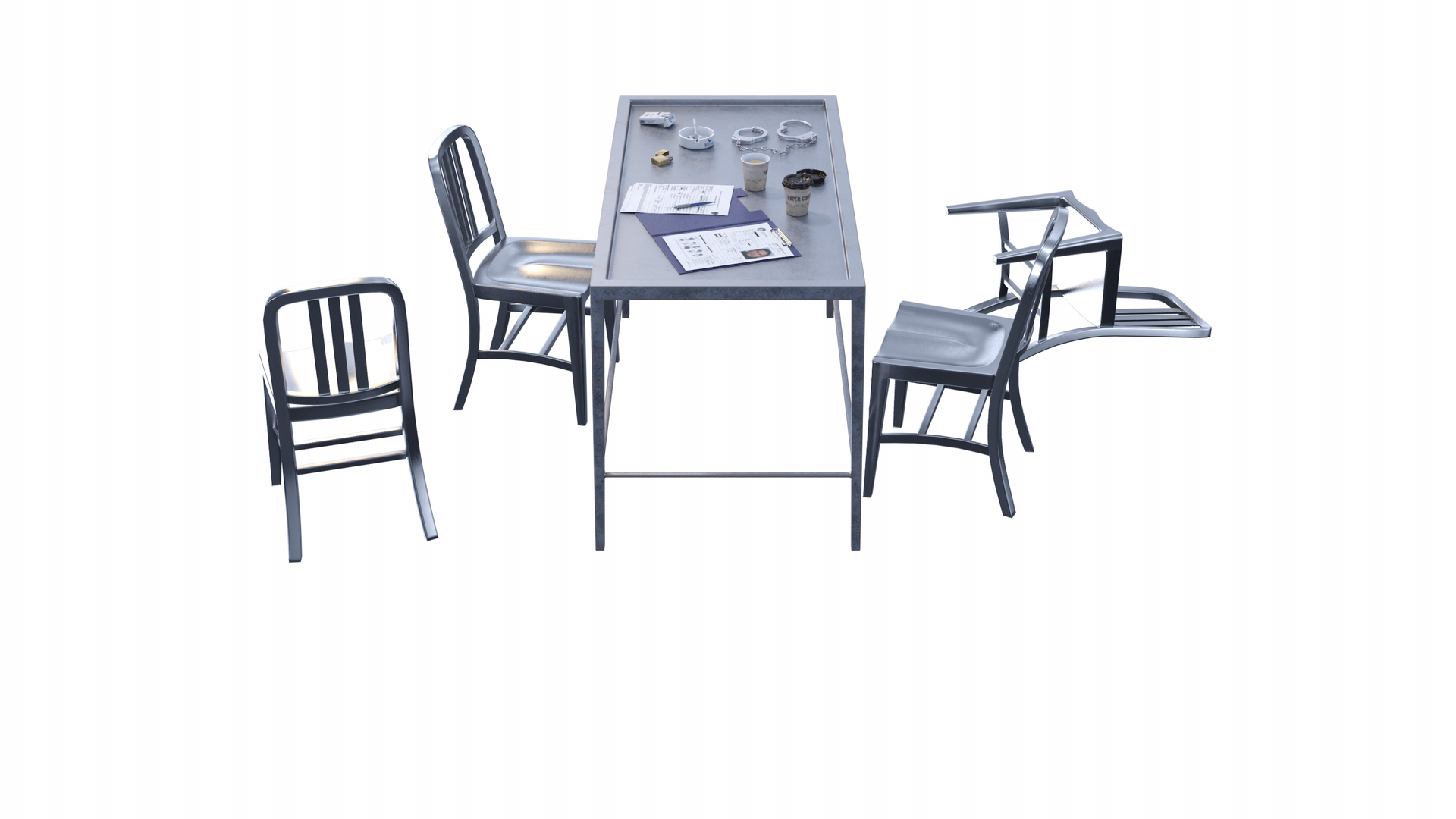 3D Interrogation Table Model - TurboSquid 1781677