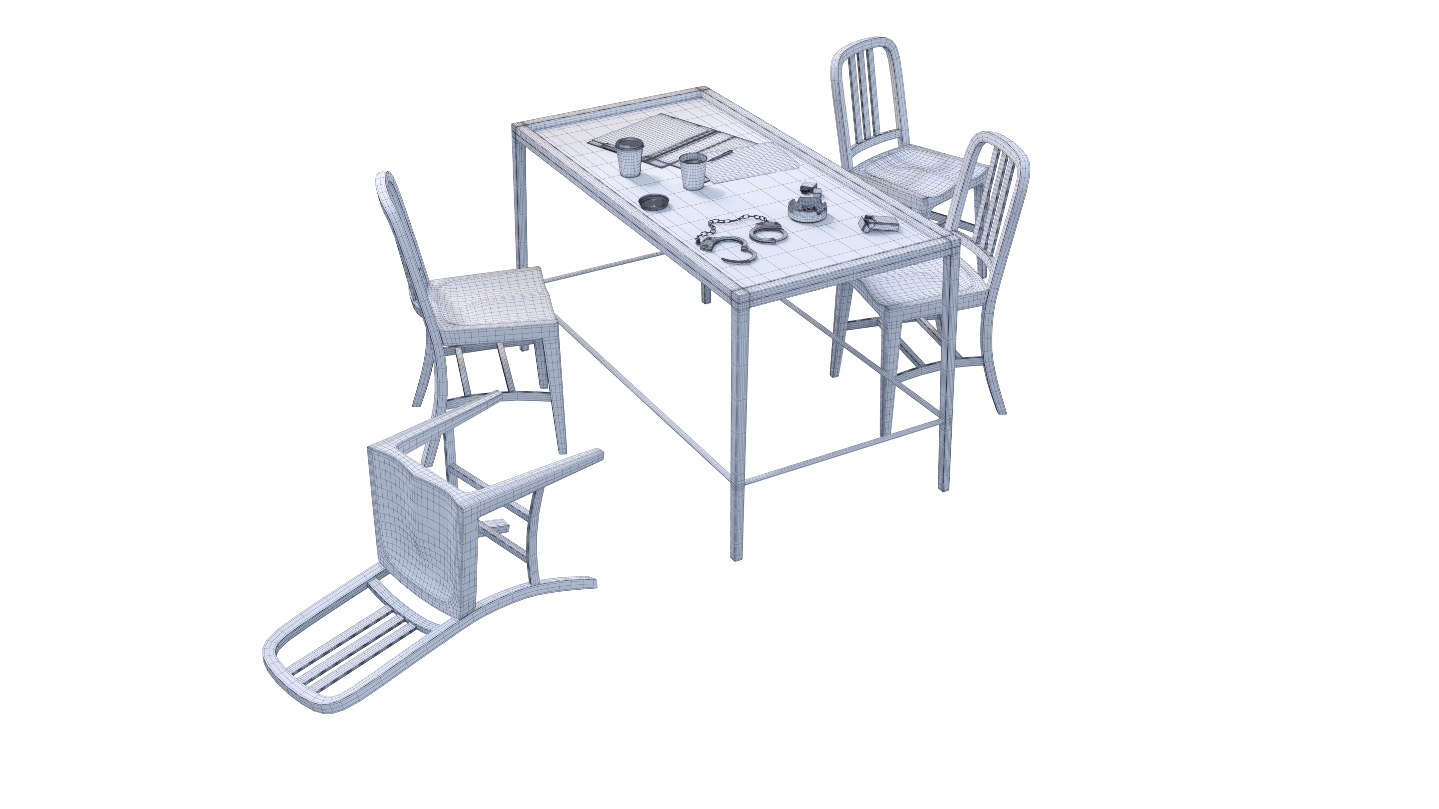 3D Interrogation Table model - TurboSquid 1781677