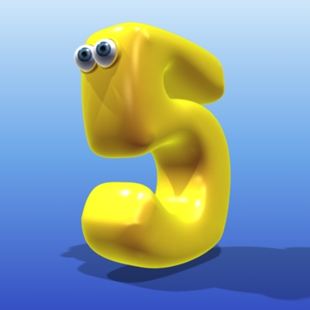 Cute Cartoon Number Max