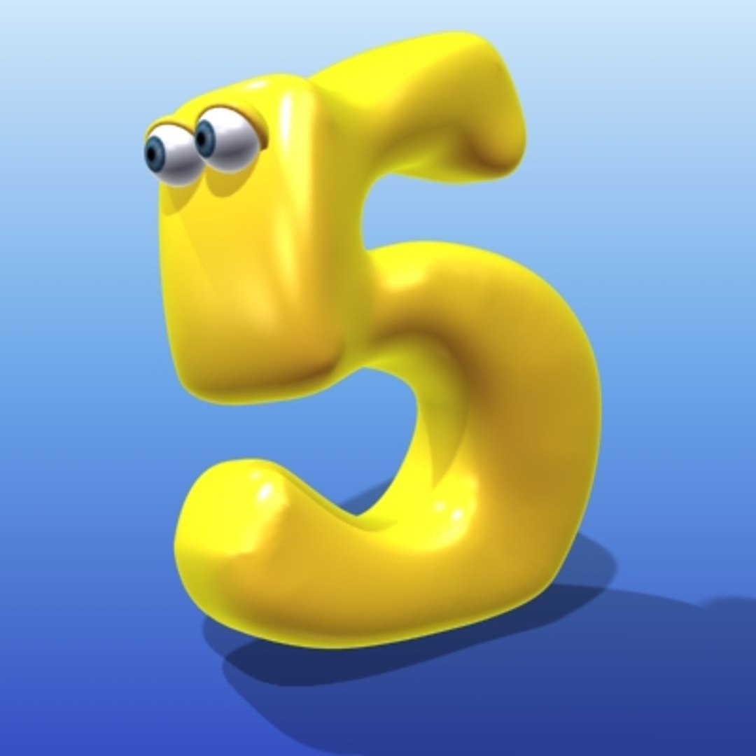 Cute Cartoon Number Max