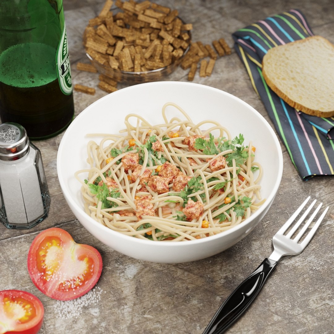 Pasta Beer 3d Max