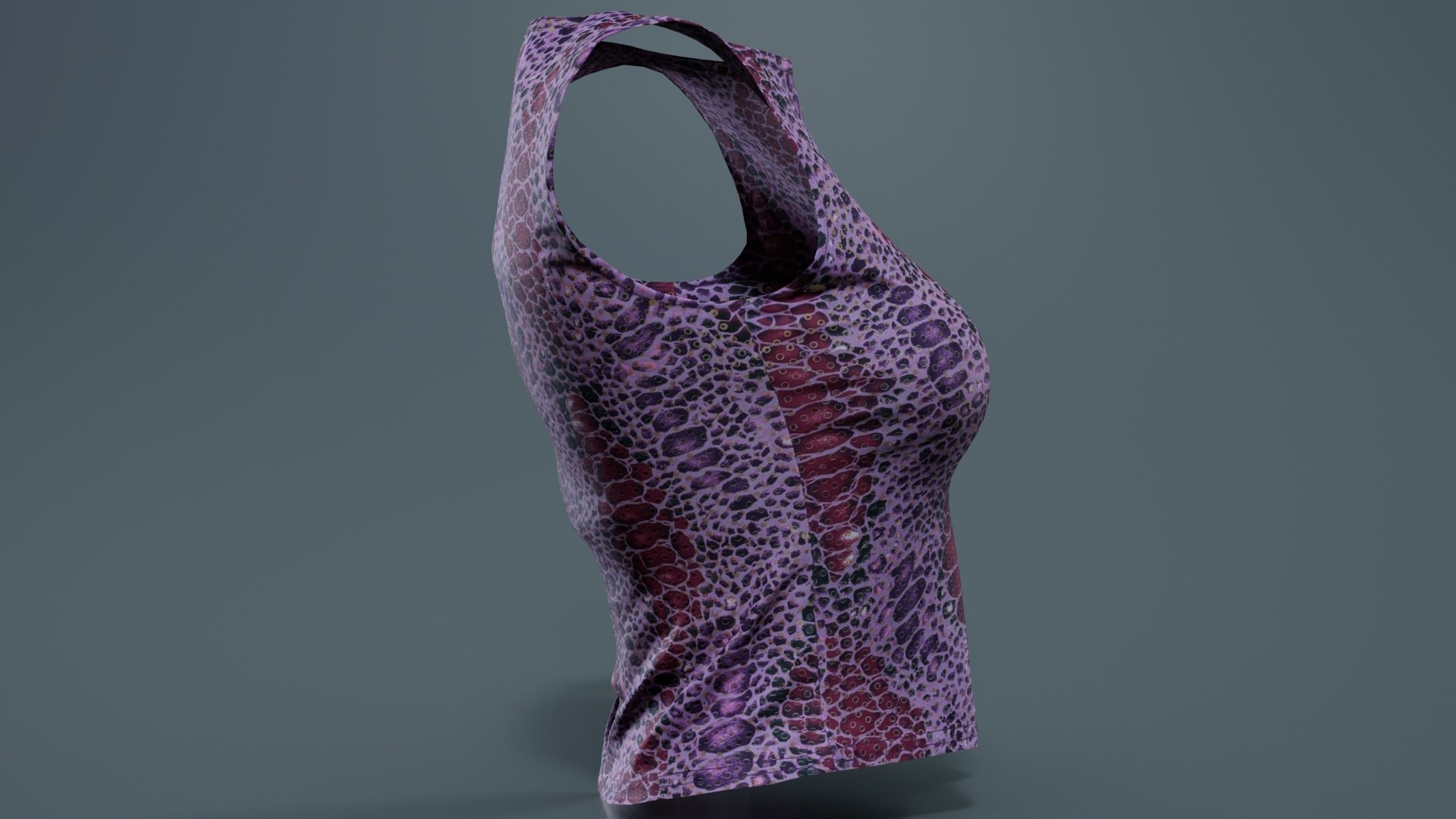 Purple Snake Top Remastered Model - TurboSquid 2361780