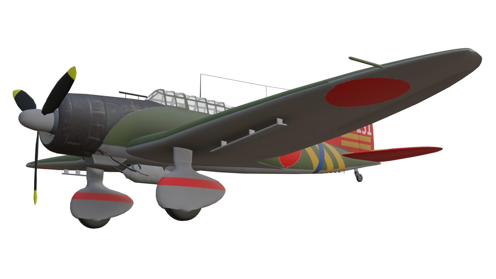 3D Aichi D3A Val - TurboSquid 2341600