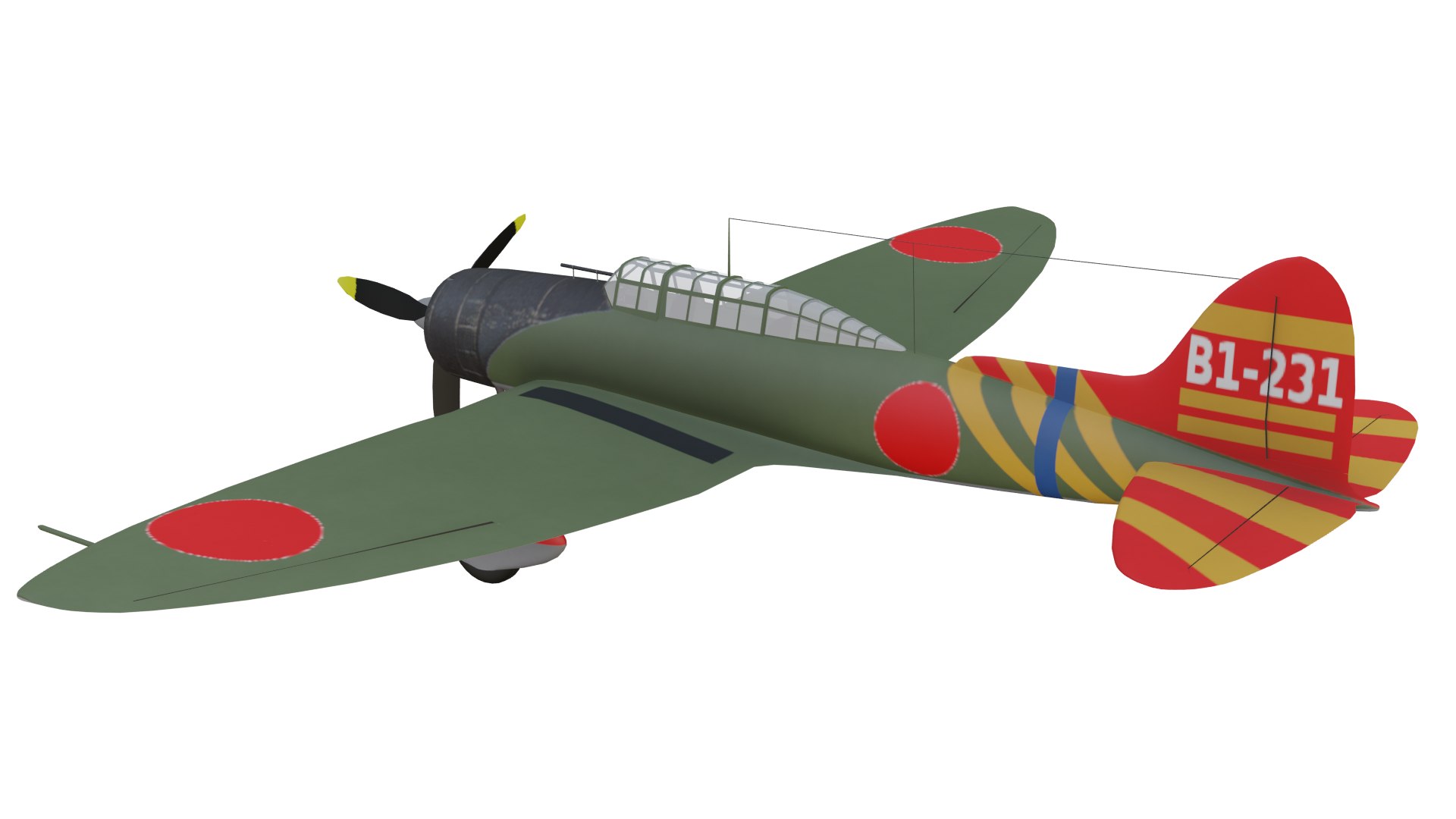 3D Aichi D3A Val - TurboSquid 2341600