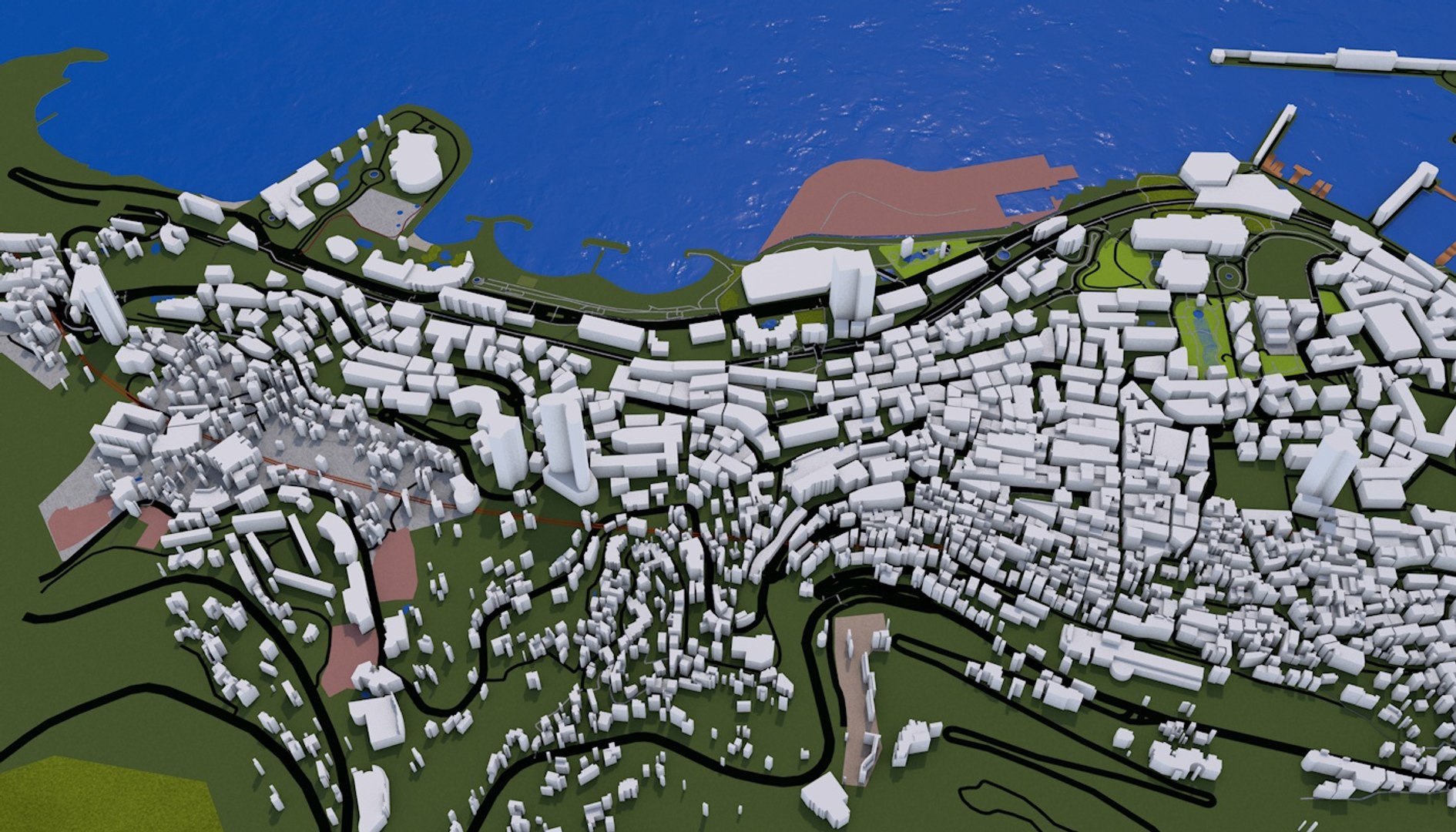 3D Monaco France Buildings - TurboSquid 1420967