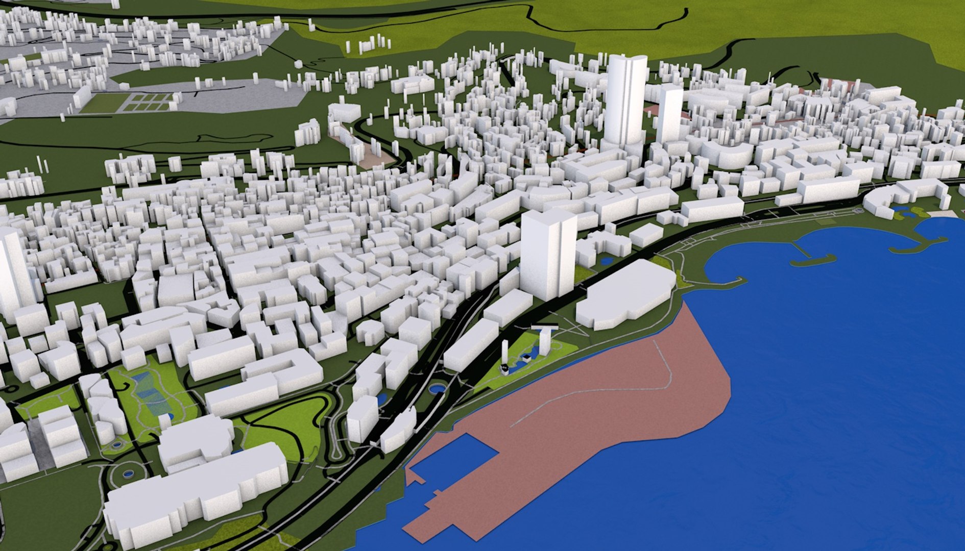 3D Monaco France Buildings - TurboSquid 1420967