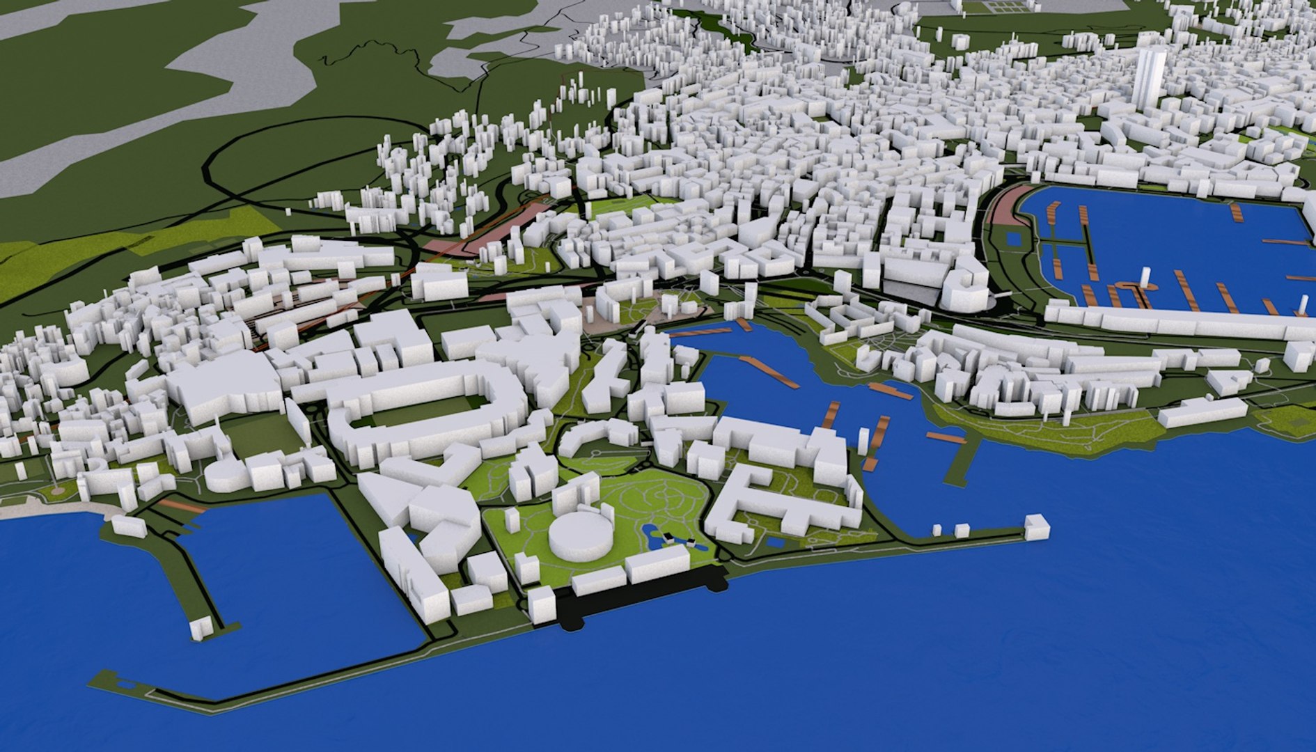 3D Monaco France Buildings - TurboSquid 1420967
