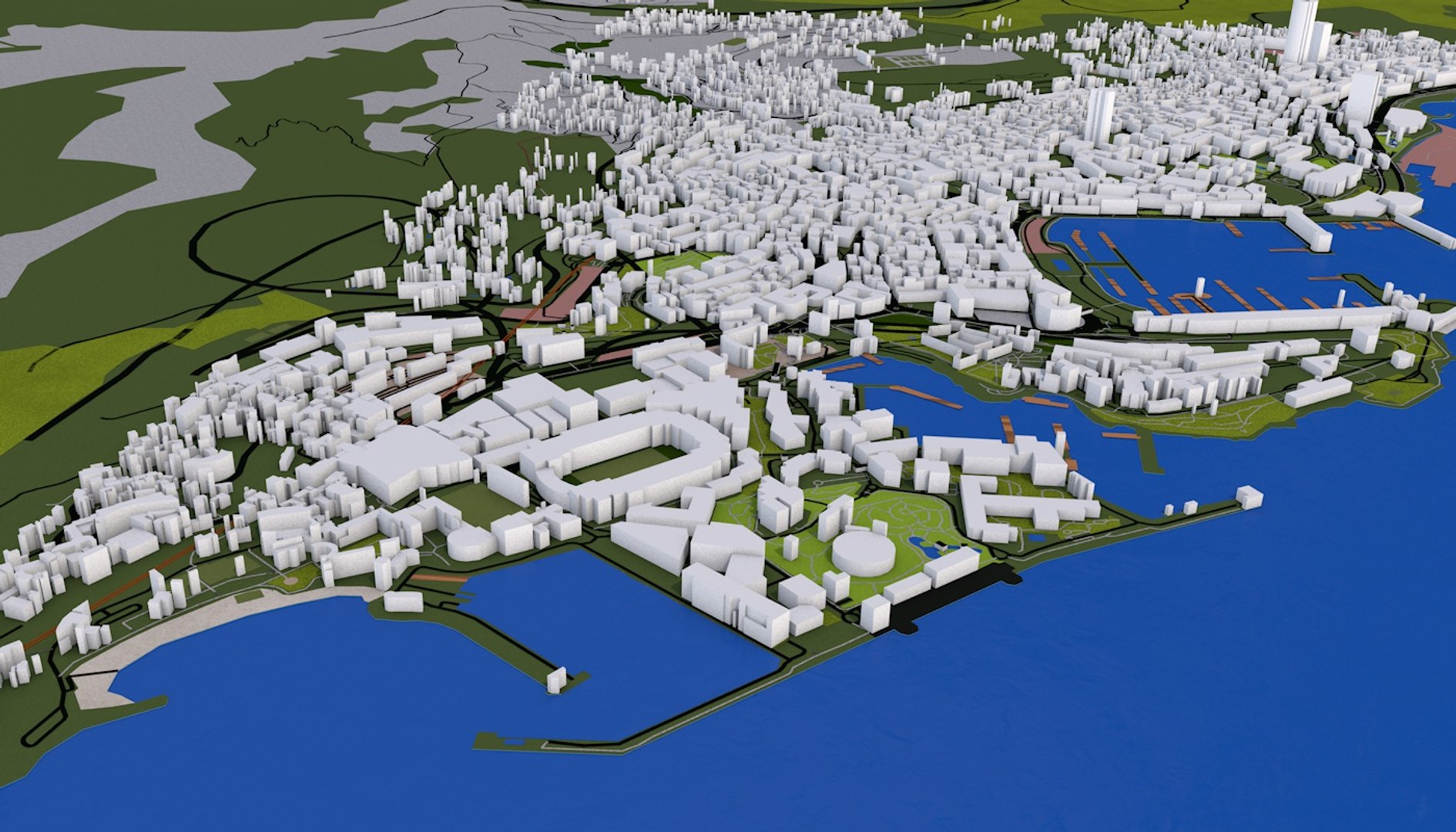 3D Monaco France Buildings - TurboSquid 1420967