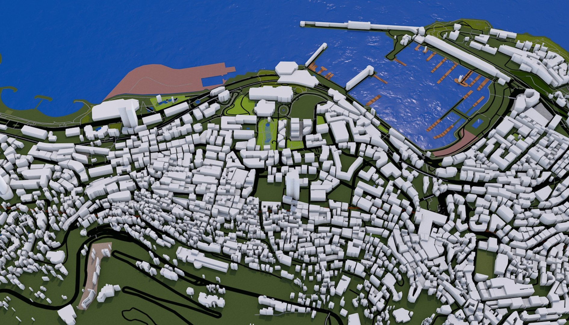 3D monaco france buildings - TurboSquid 1420967