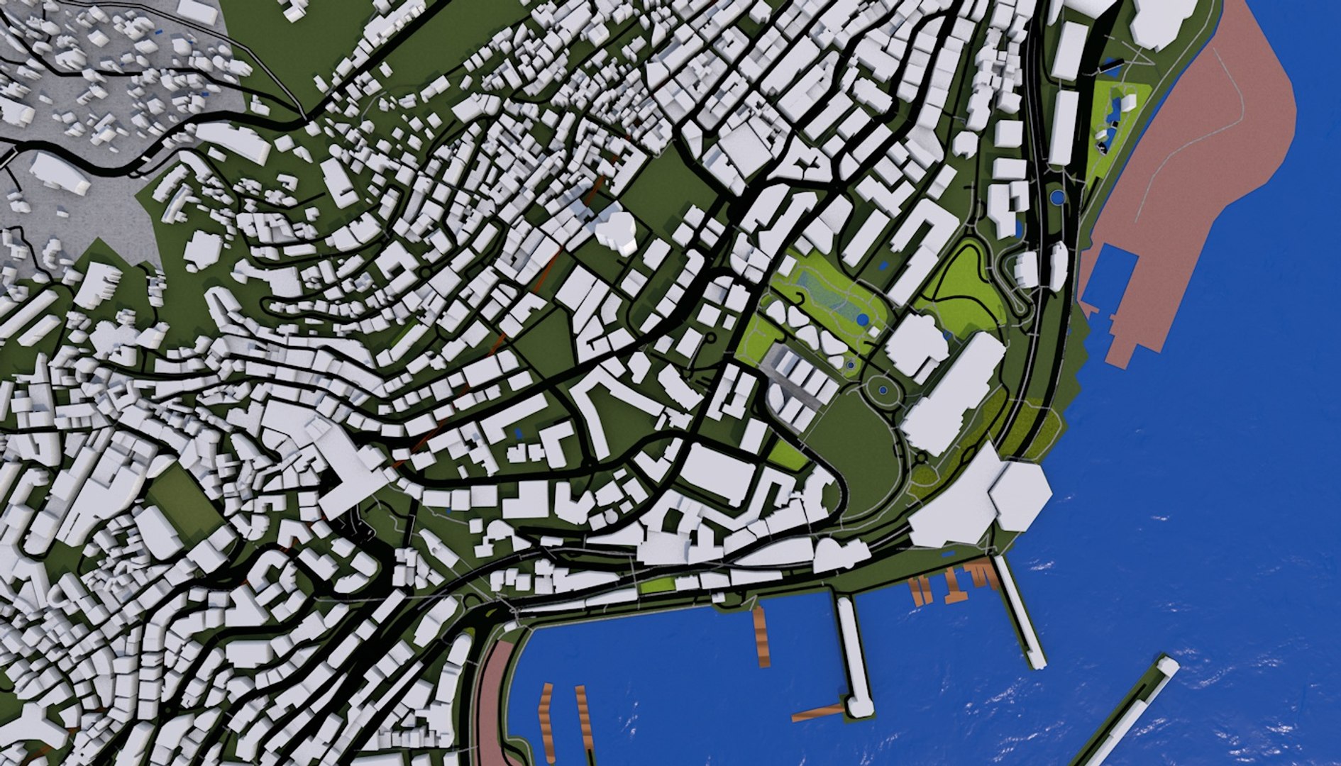 3D Monaco France Buildings - TurboSquid 1420967