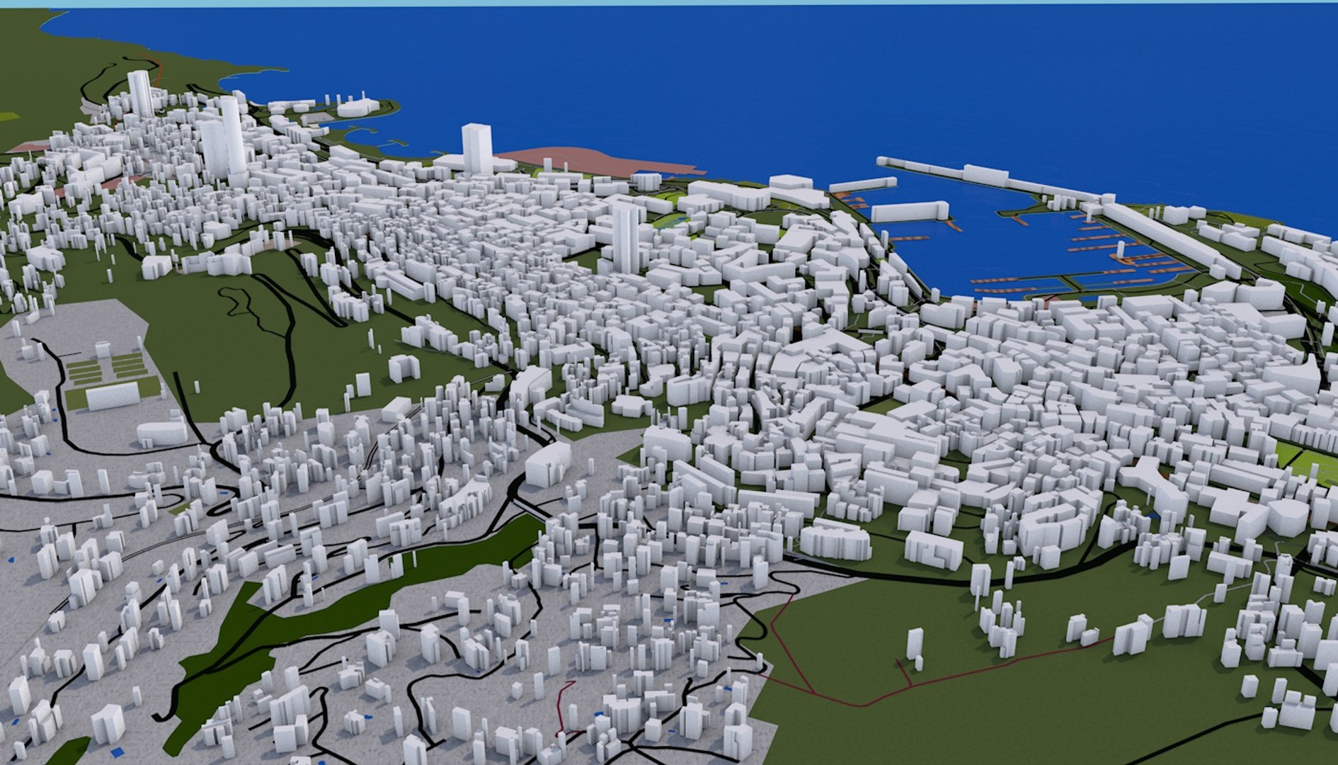 3D Monaco France Buildings - TurboSquid 1420967