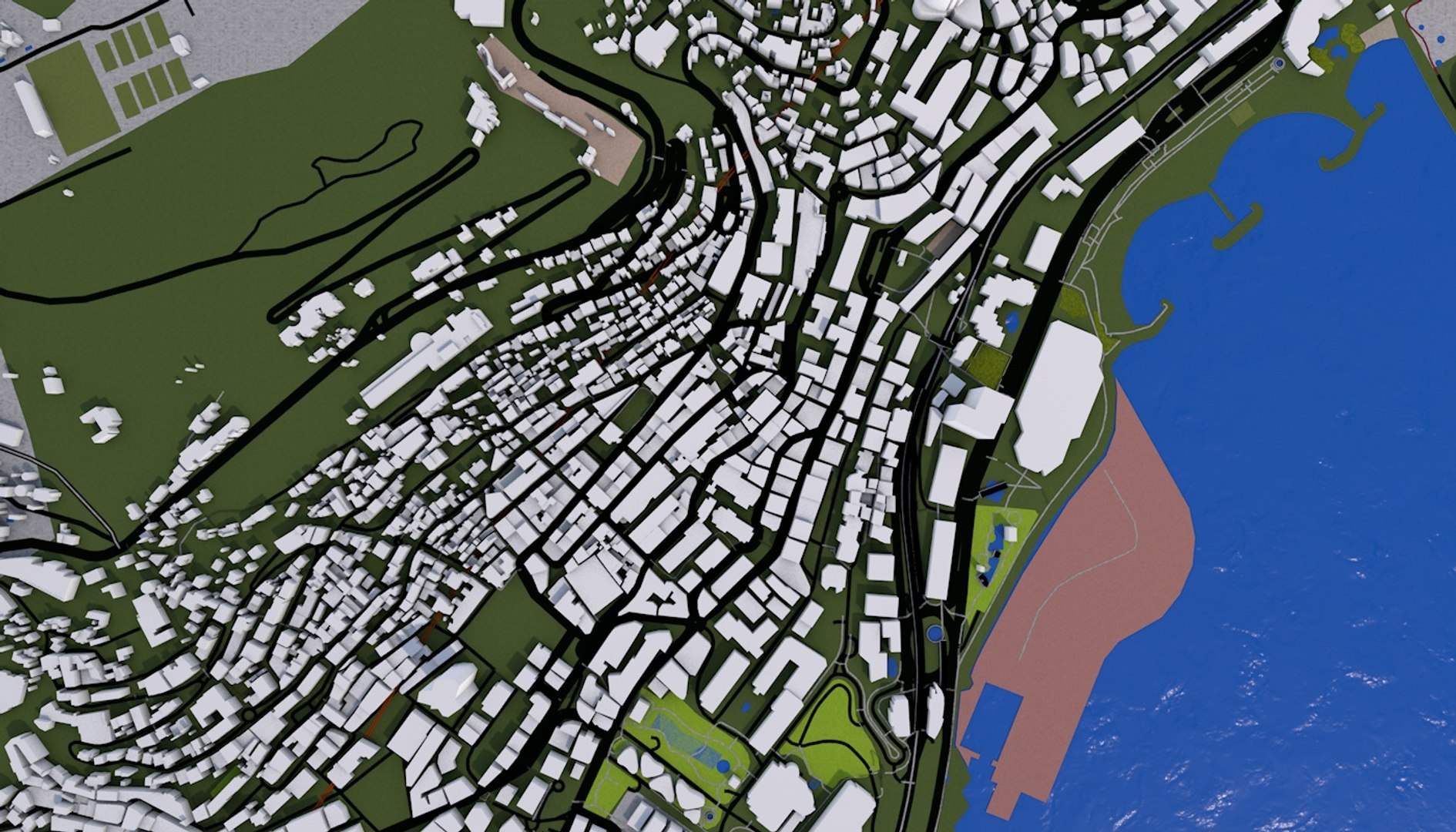3D Monaco France Buildings - TurboSquid 1420967