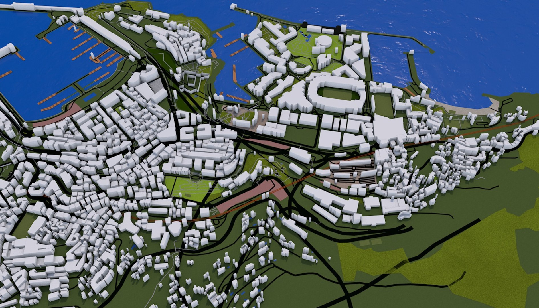 3D monaco france buildings - TurboSquid 1420967