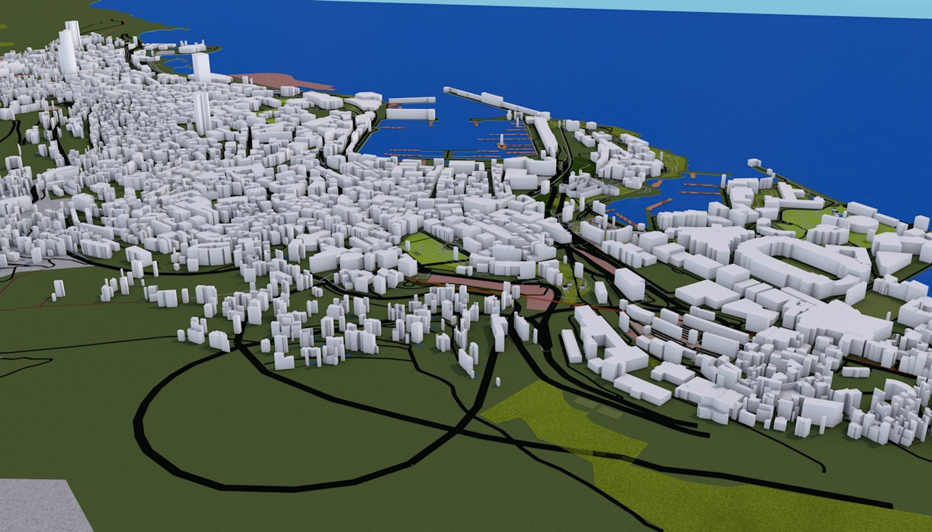 3D Monaco France Buildings - TurboSquid 1420967