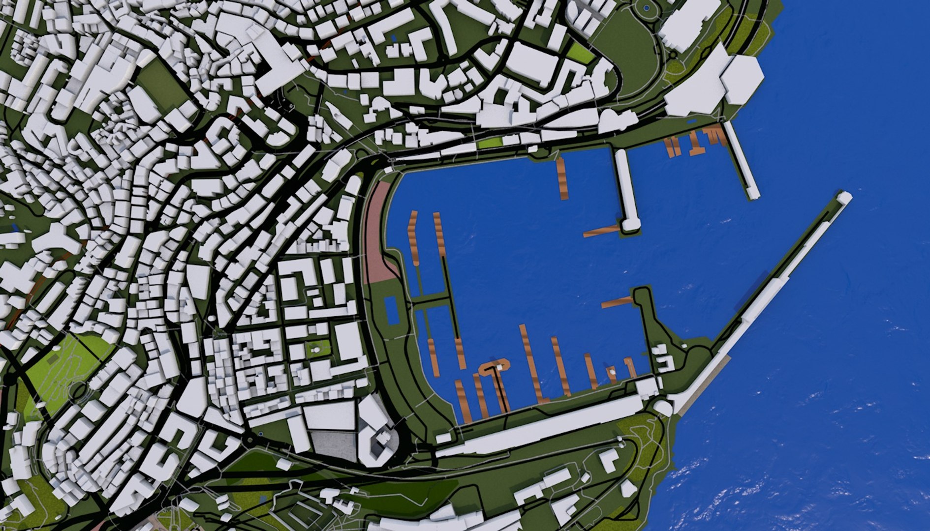 3D Monaco France Buildings - TurboSquid 1420967