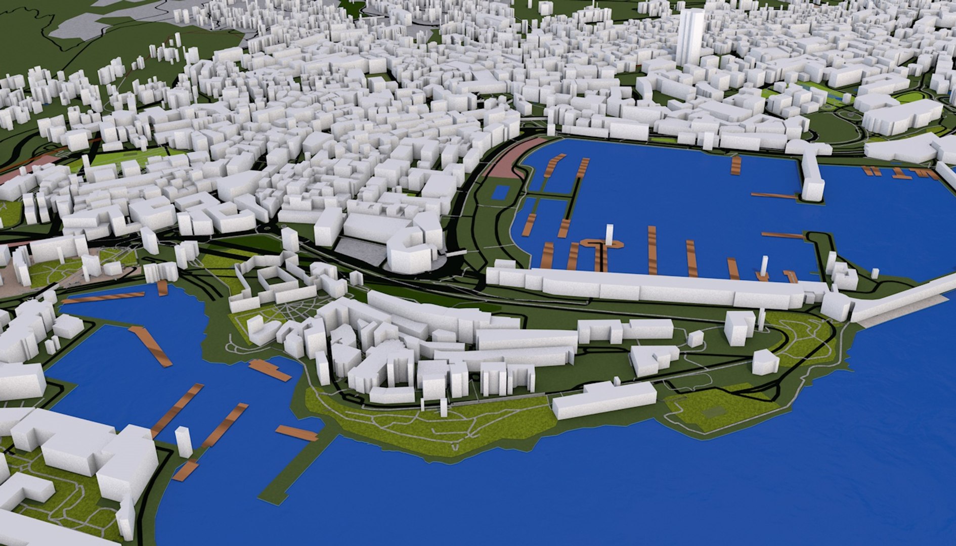 3D Monaco France Buildings - TurboSquid 1420967