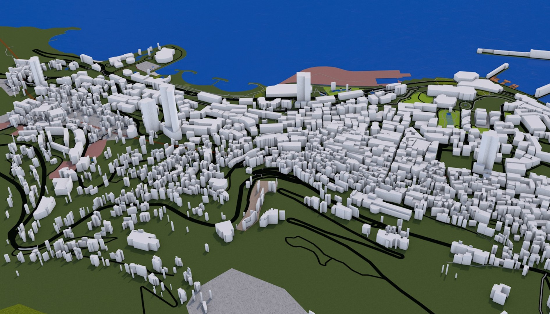 3D Monaco France Buildings - TurboSquid 1420967