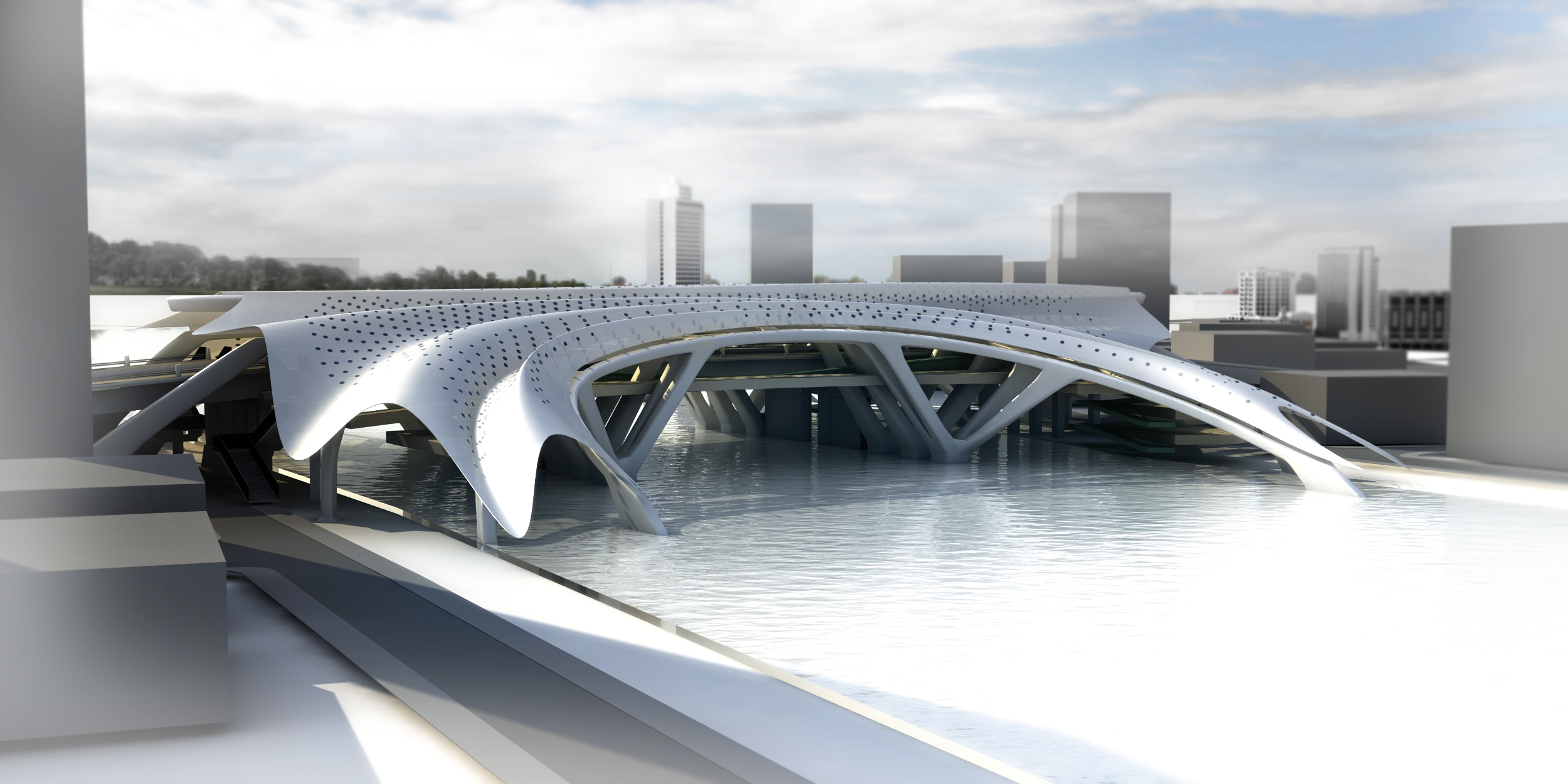 3D model concept bridge guangzhu - TurboSquid 1592257