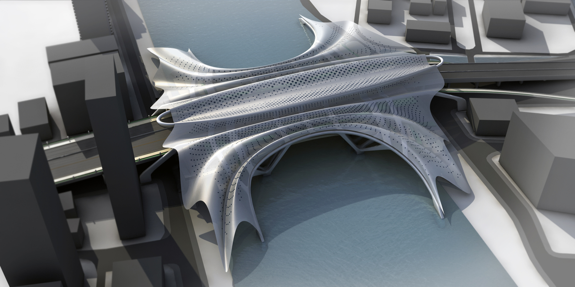 3D model concept bridge guangzhu - TurboSquid 1592257