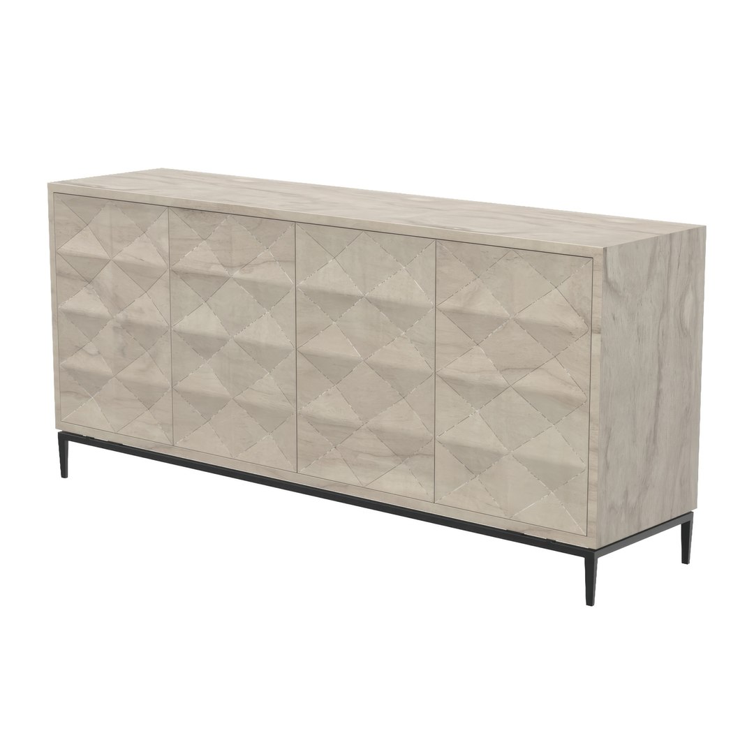 Peter French Rectangular 4 Door Sideboard 3D Model - TurboSquid 2087664