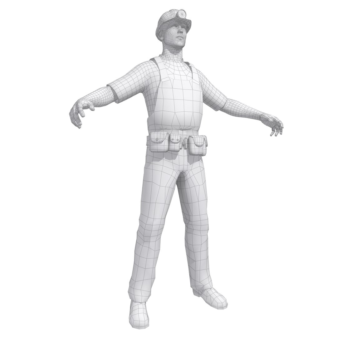 Miner Man 3d Model