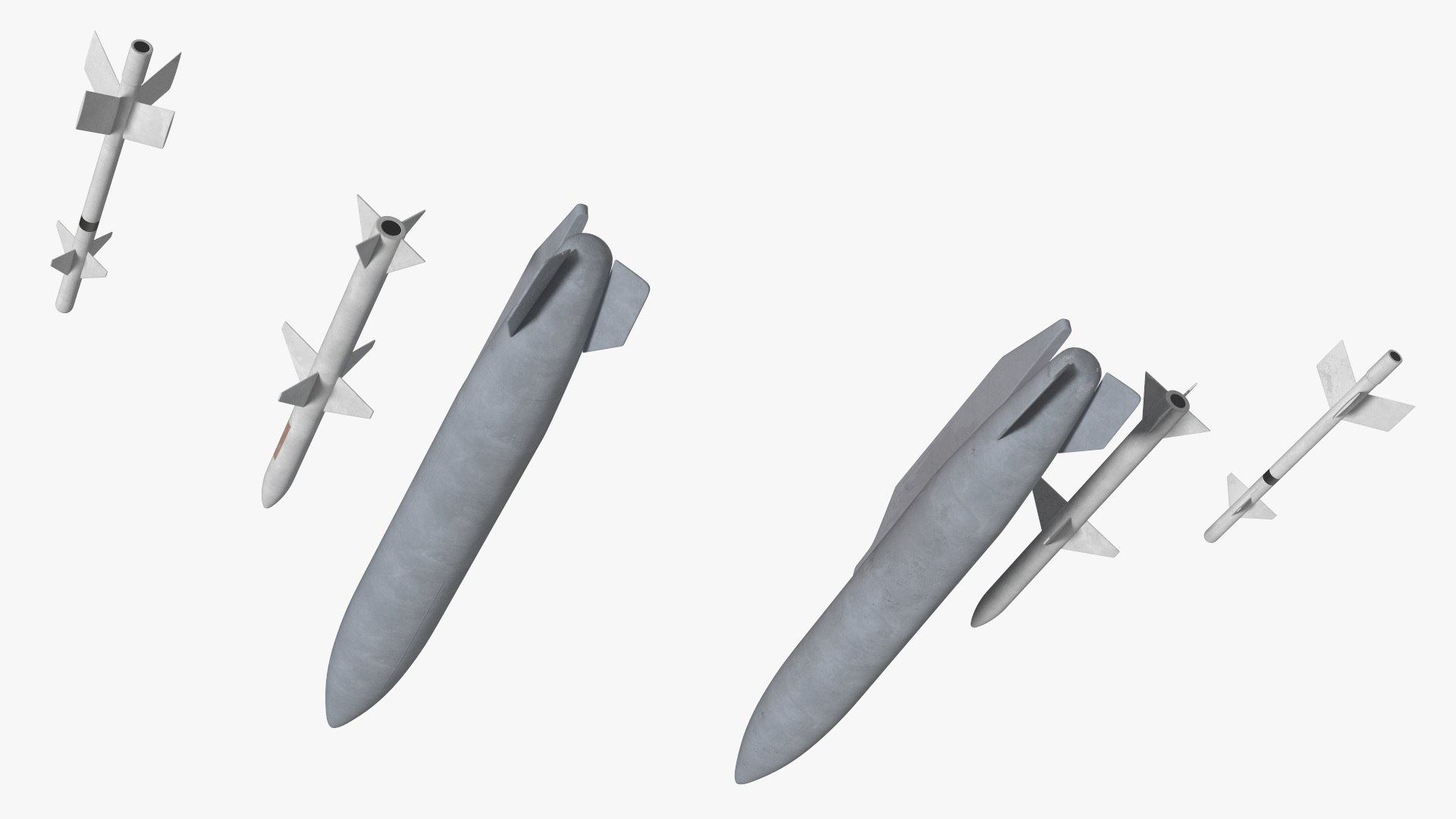 3D Fighter F-16 With Missile Launcher LAU-129 Rigged - TurboSquid 2287689