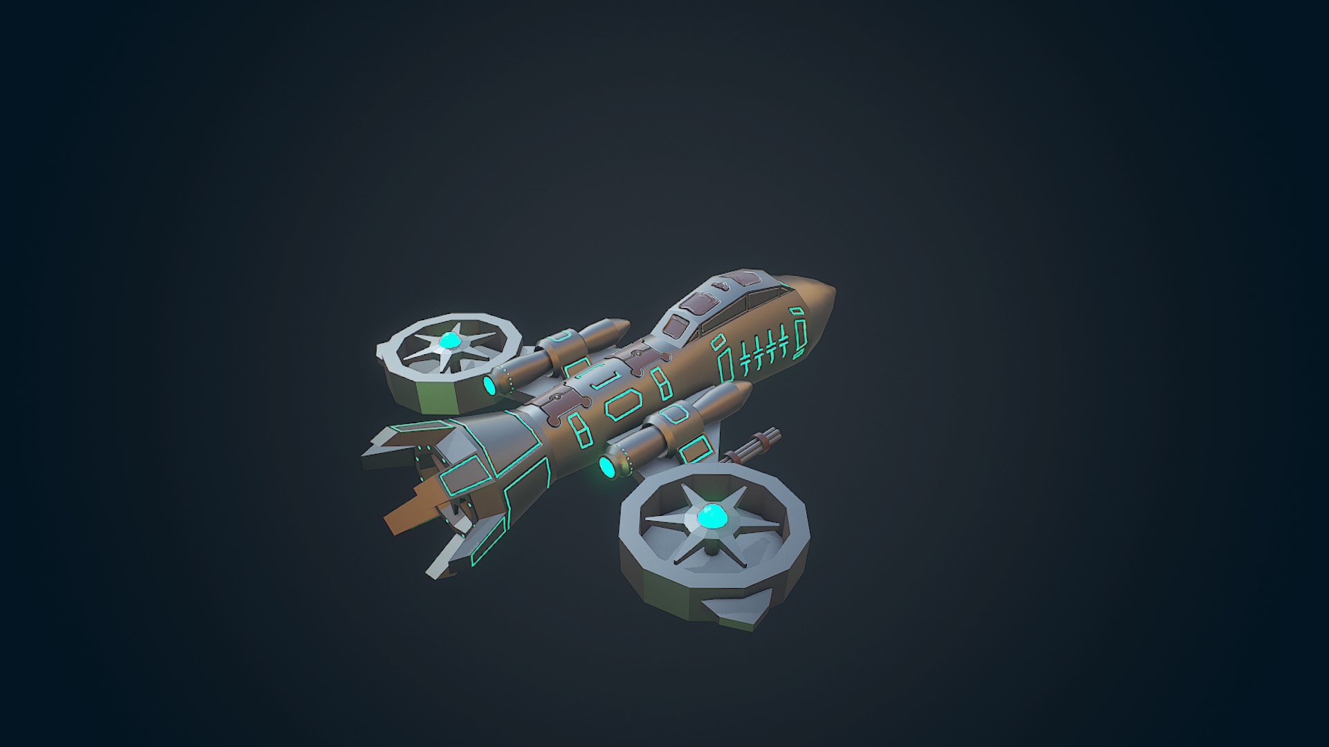 Scifi Military Drone 03 3D - TurboSquid 1564278