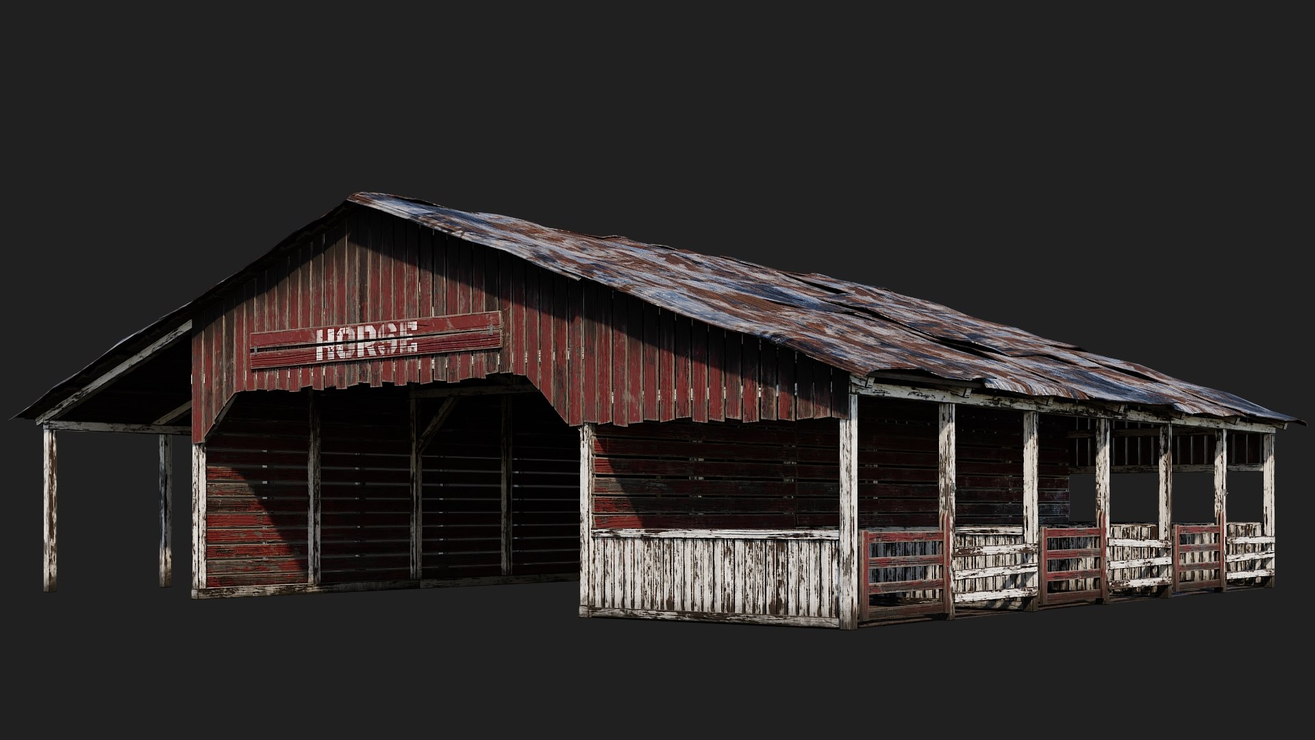 3D 13-14-15-16 - Farm Buildings model - TurboSquid 2032095