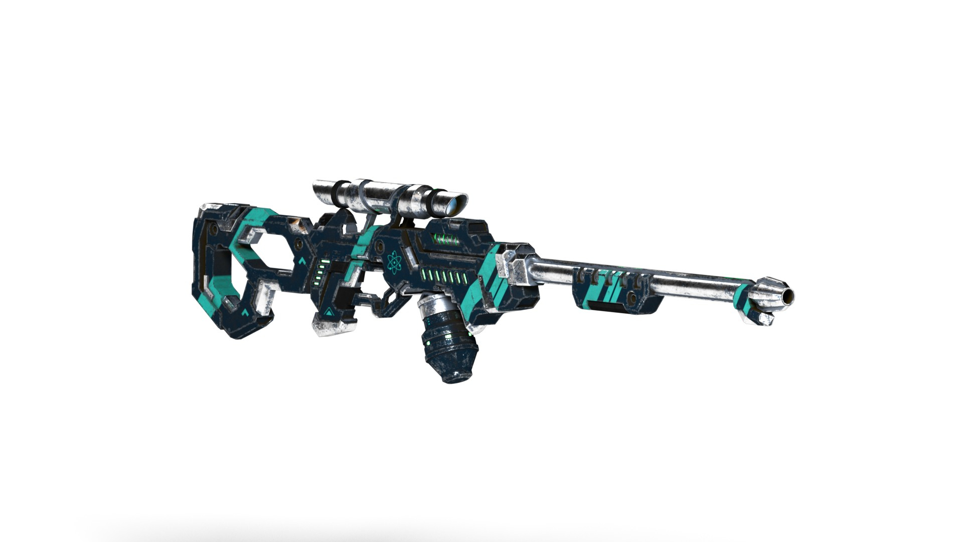 Free 3D FREE - SciFi Sniper Rifle Game Ready Asset With 2k 4k Textures ...