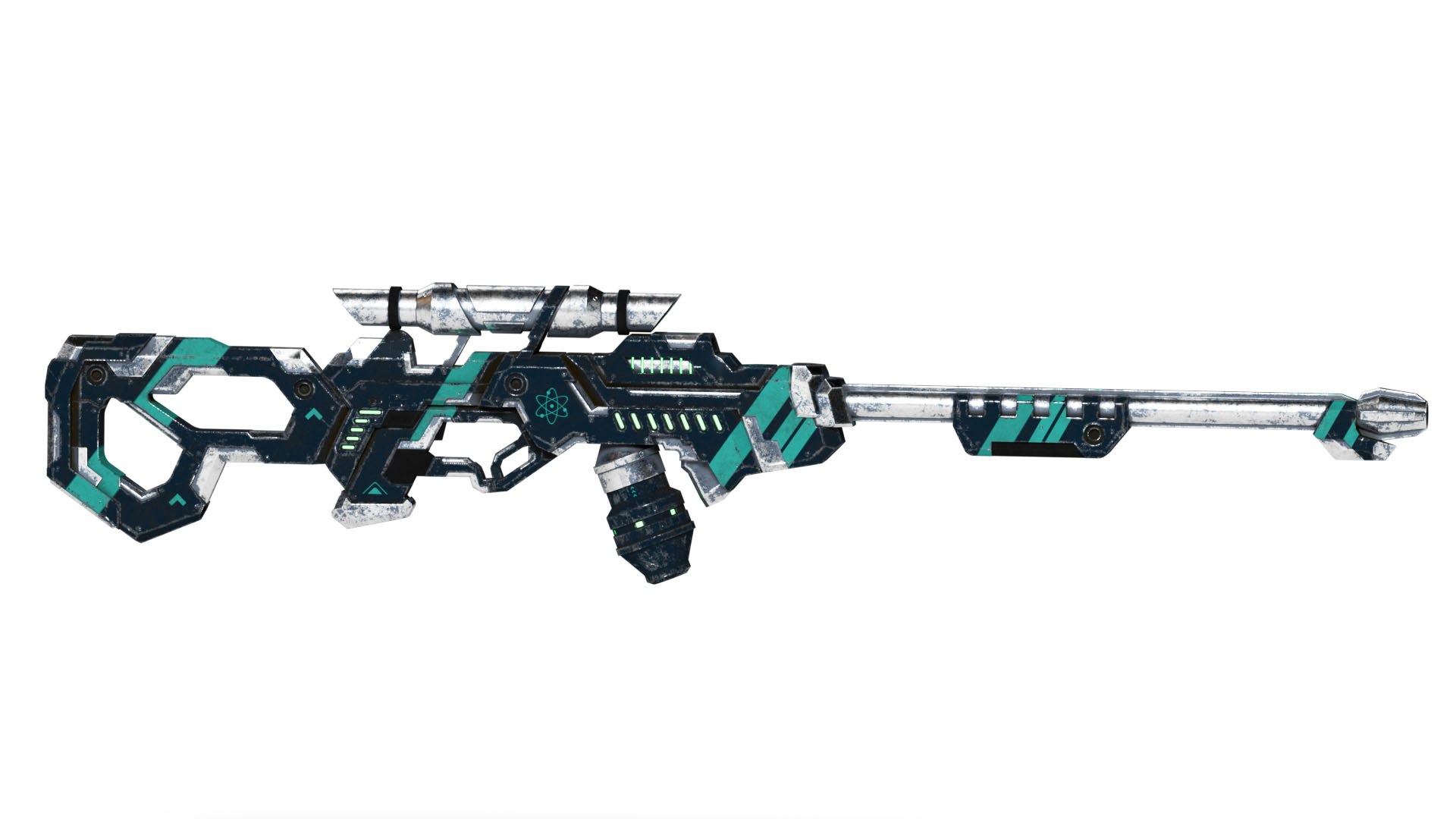 Free 3D FREE - SciFi Sniper Rifle Game Ready Asset With 2k 4k Textures ...