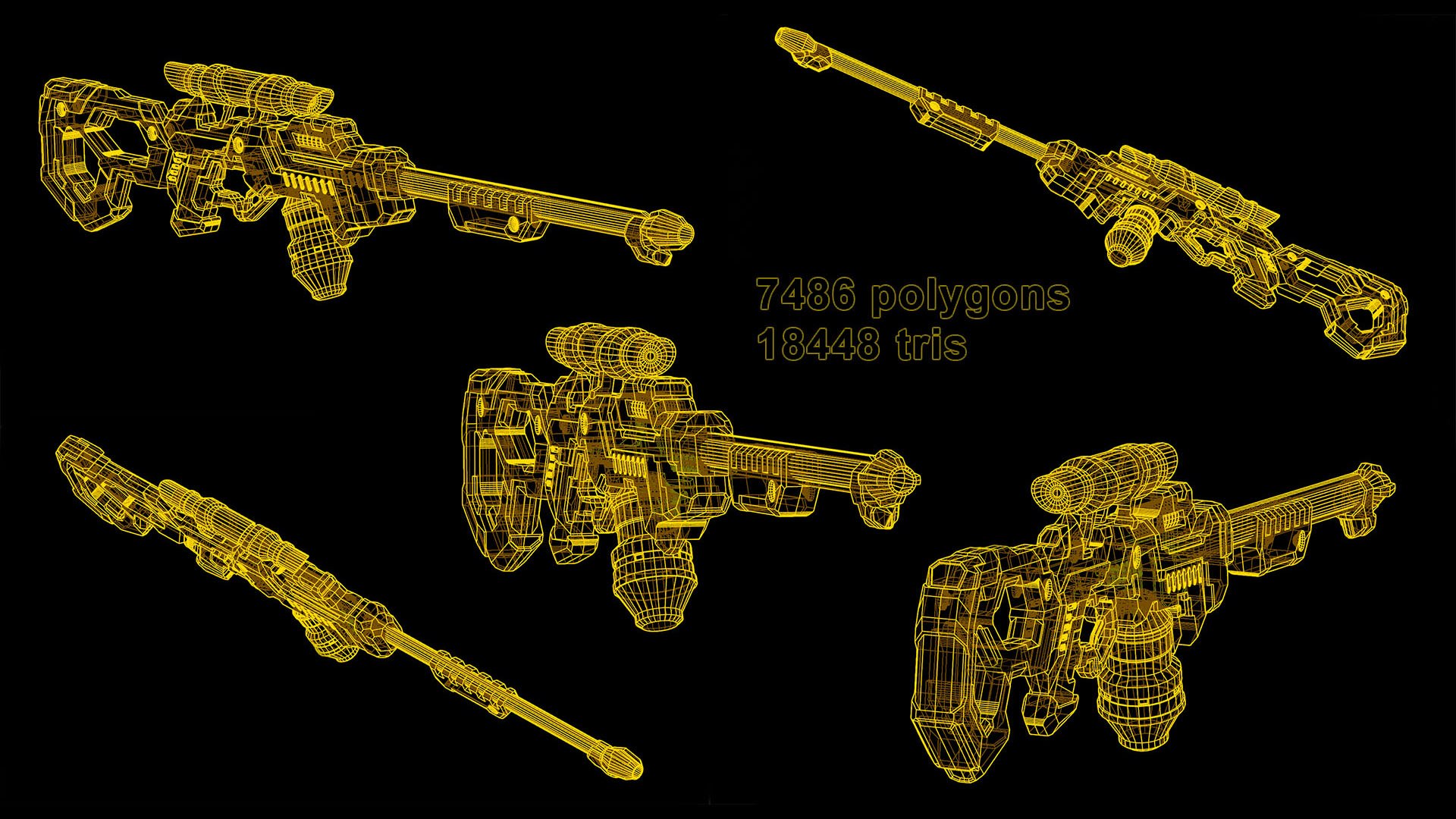 Free 3D FREE - SciFi Sniper Rifle Game Ready Asset With 2k 4k Textures ...