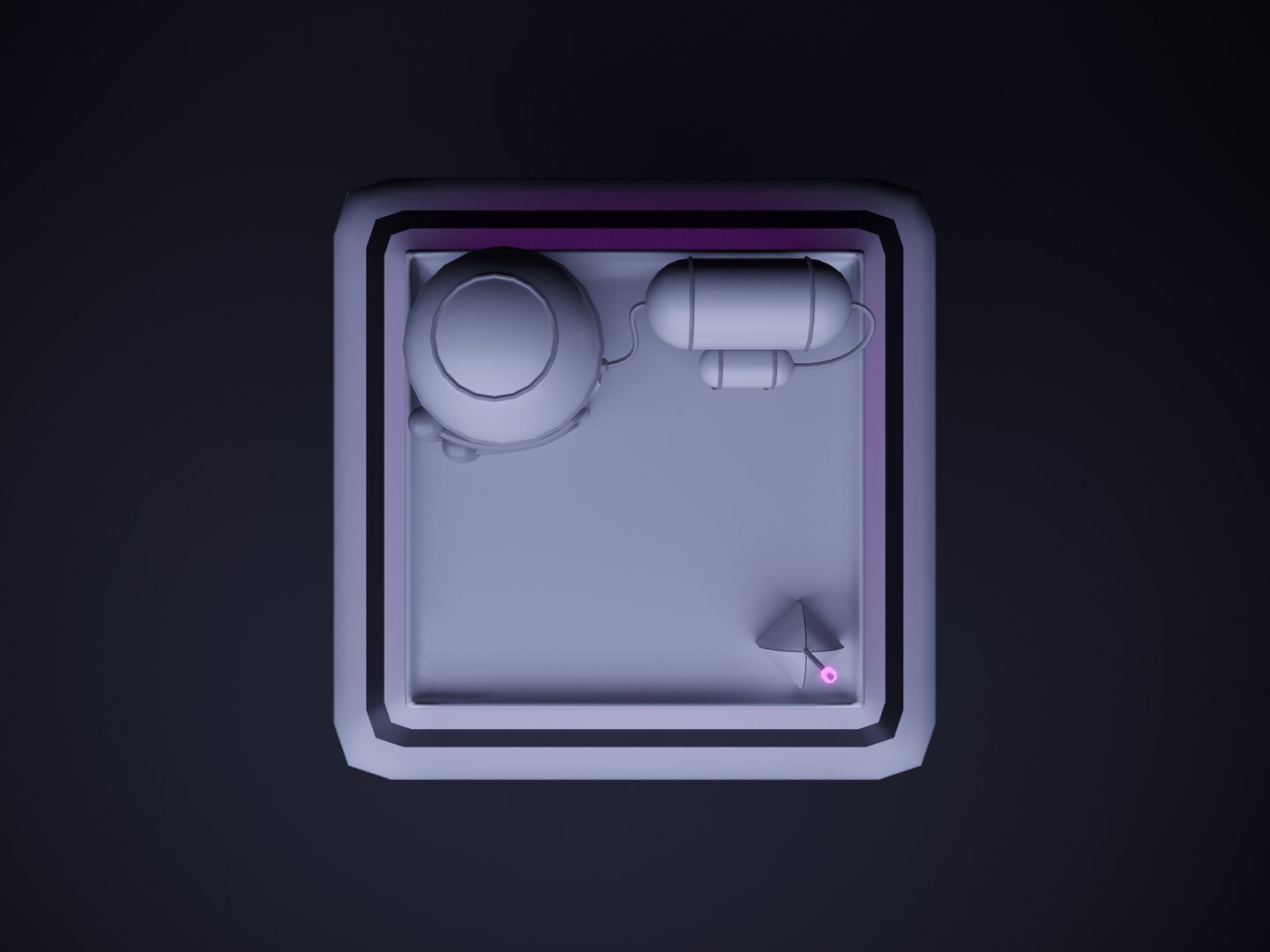 Cute Cartoon Sci-fi Futuristic Privat House Low Poly Variation 2 3D ...