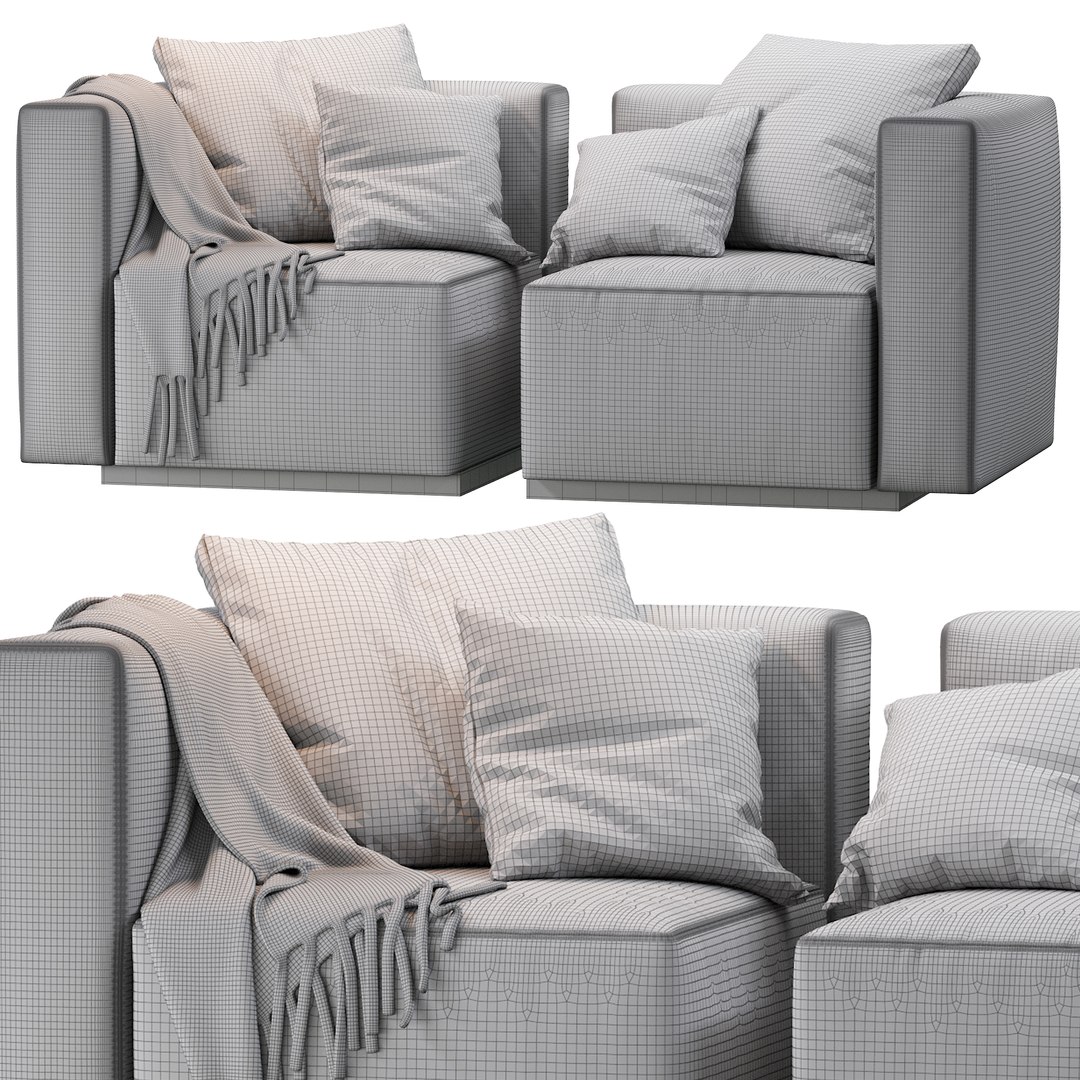 Sofa Modular 3D Model - TurboSquid 1687546