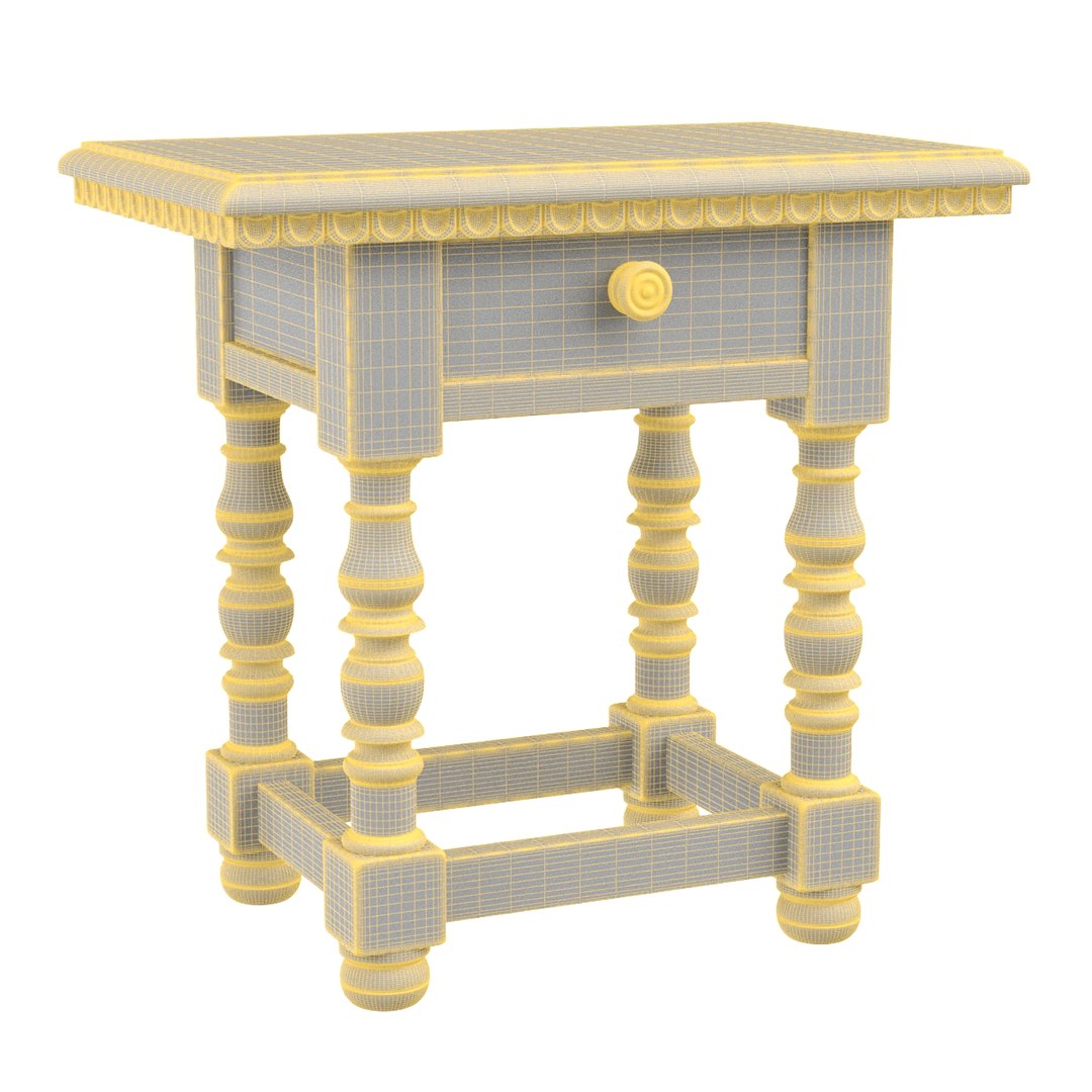 Late 19th Century Italian Side Table 3D Model - TurboSquid 2084800