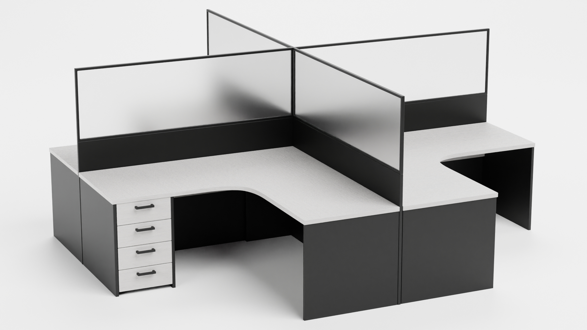 Cubicle 3D Model - TurboSquid 1901330