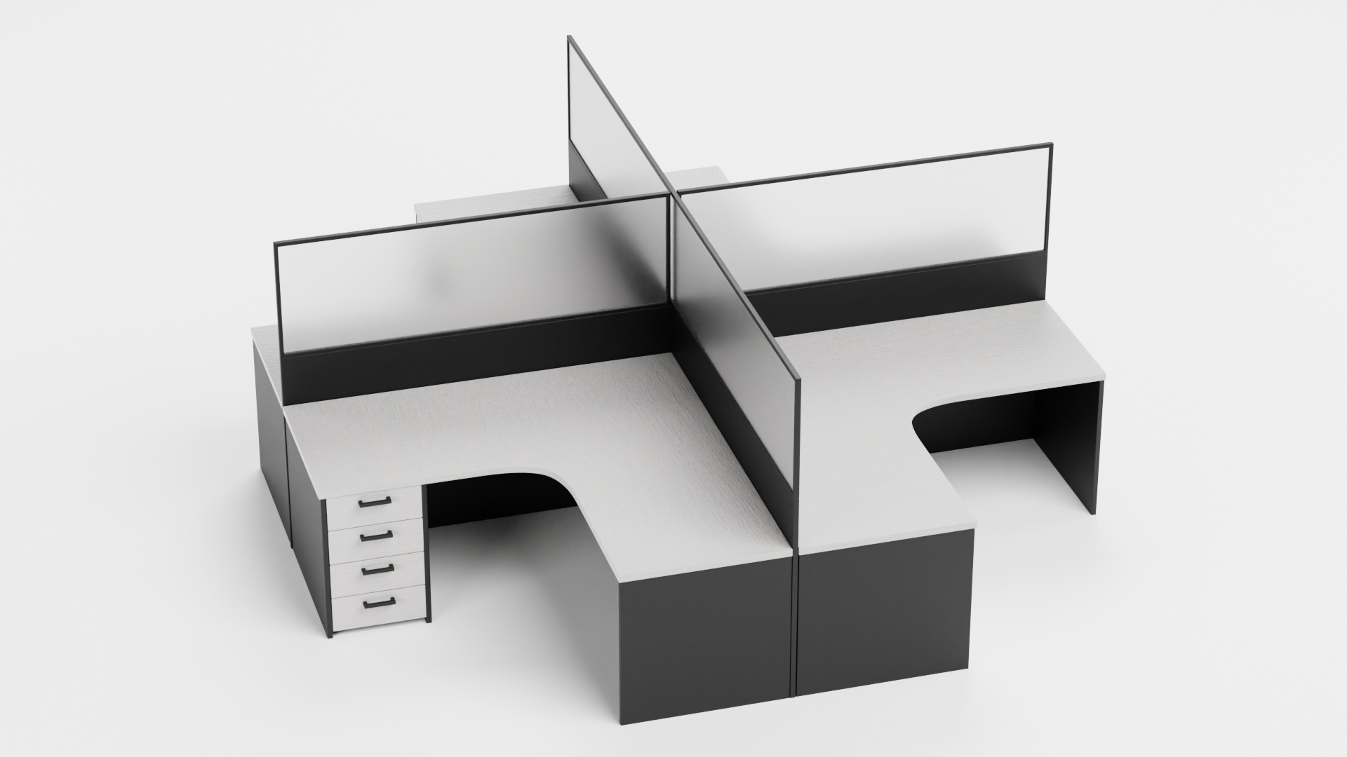 Cubicle 3D model - TurboSquid 1901330