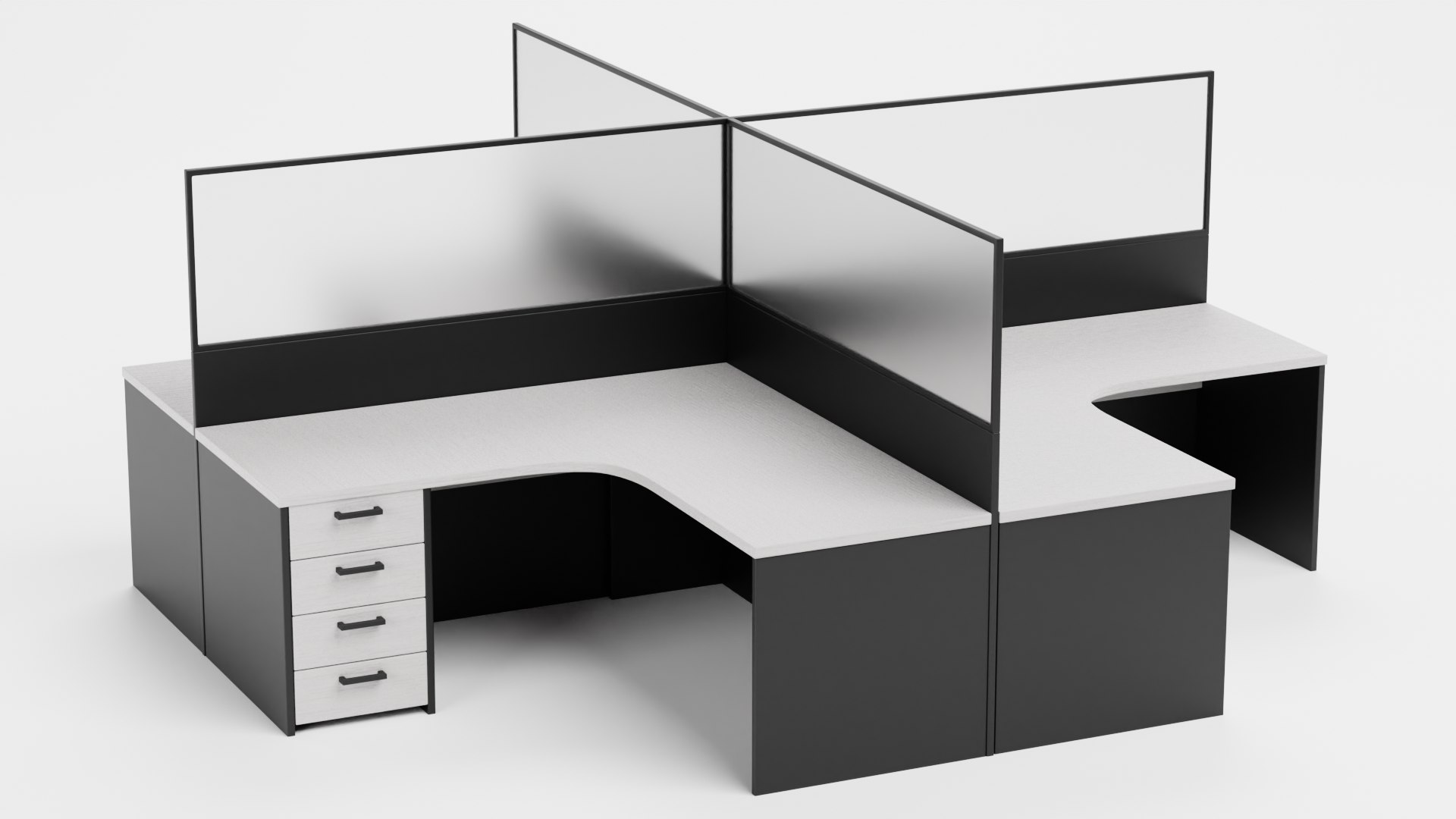 Cubicle 3D Model - TurboSquid 1901330