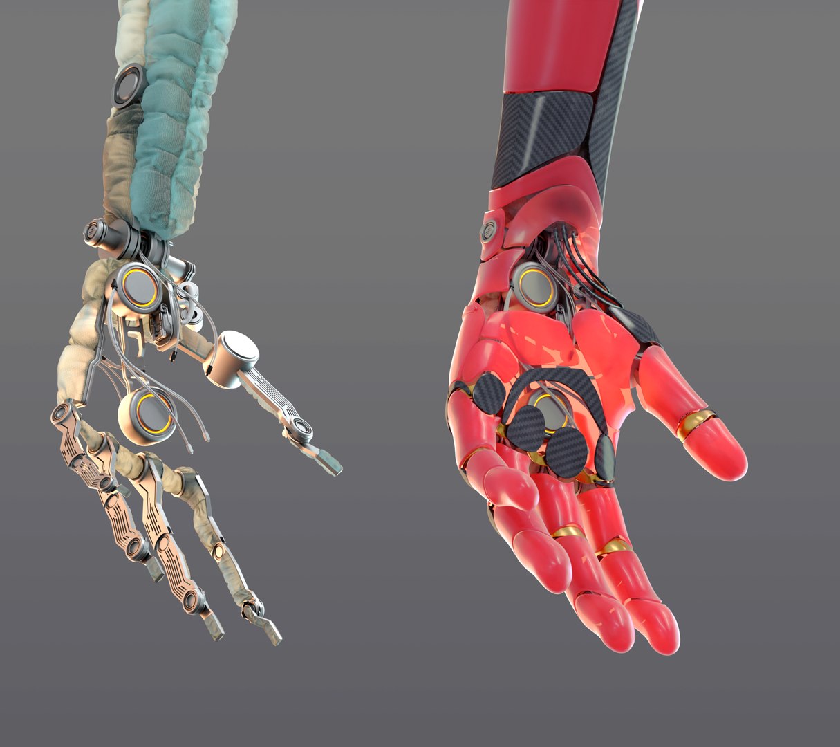 3D hand anatomy mechanical - TurboSquid 1605025