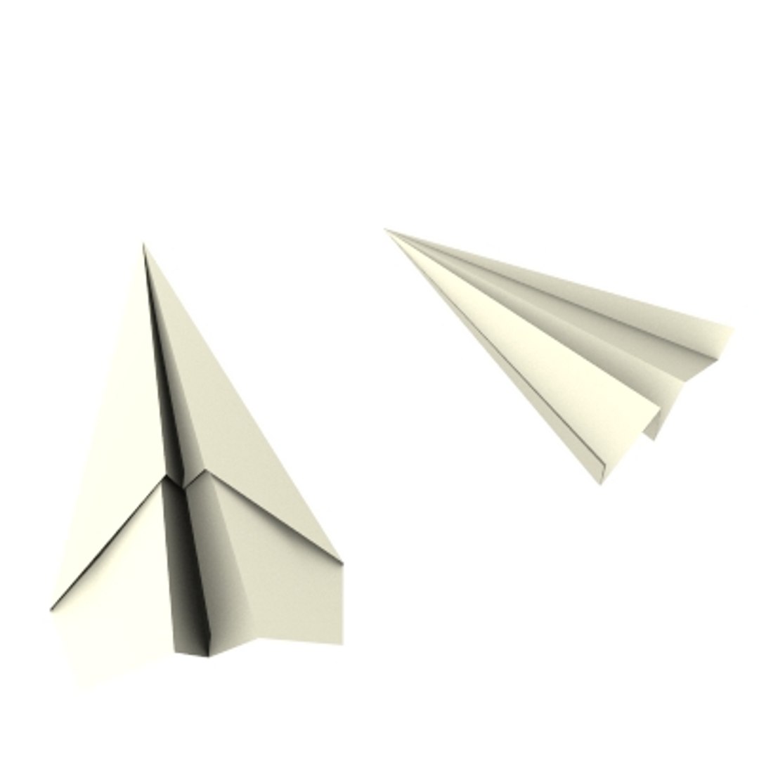 Paper Airplane Toy 3d Model