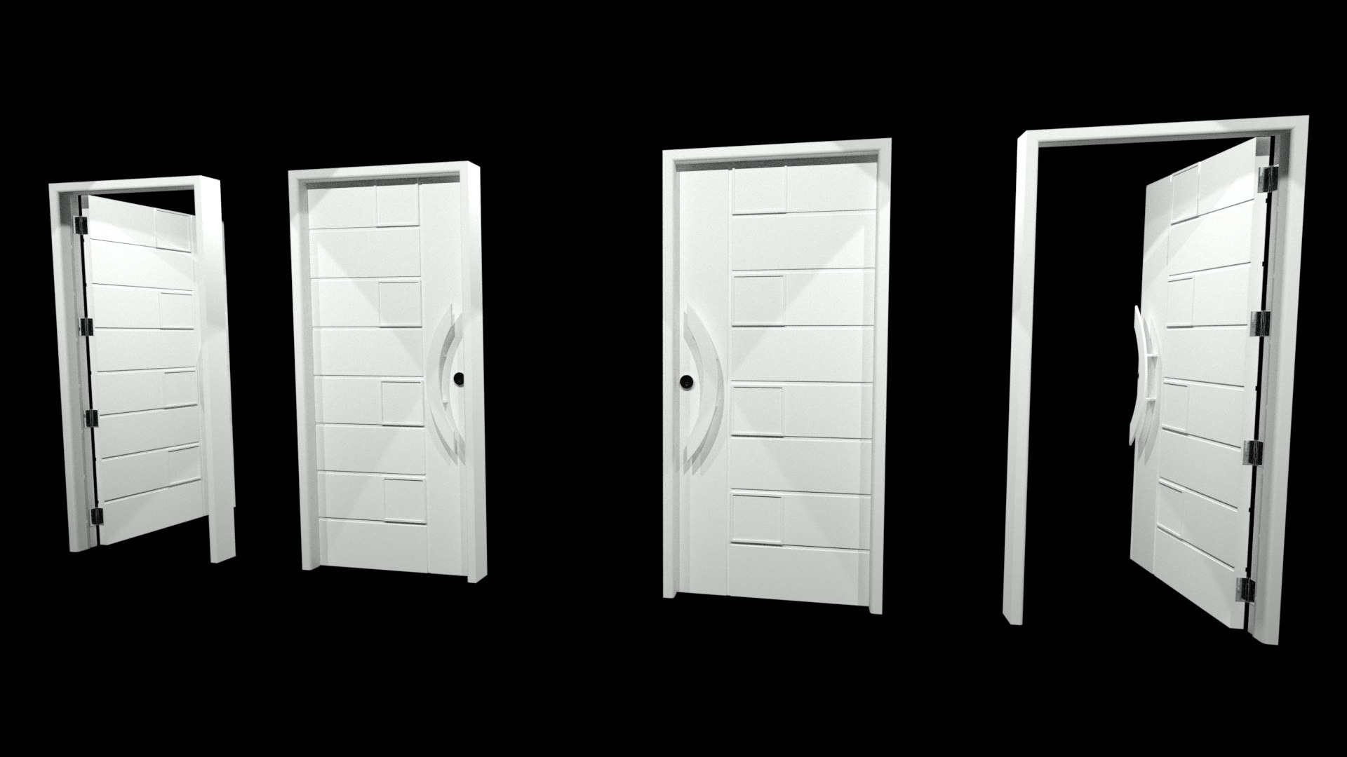 3D Door Design 19 Model - TurboSquid 2213504