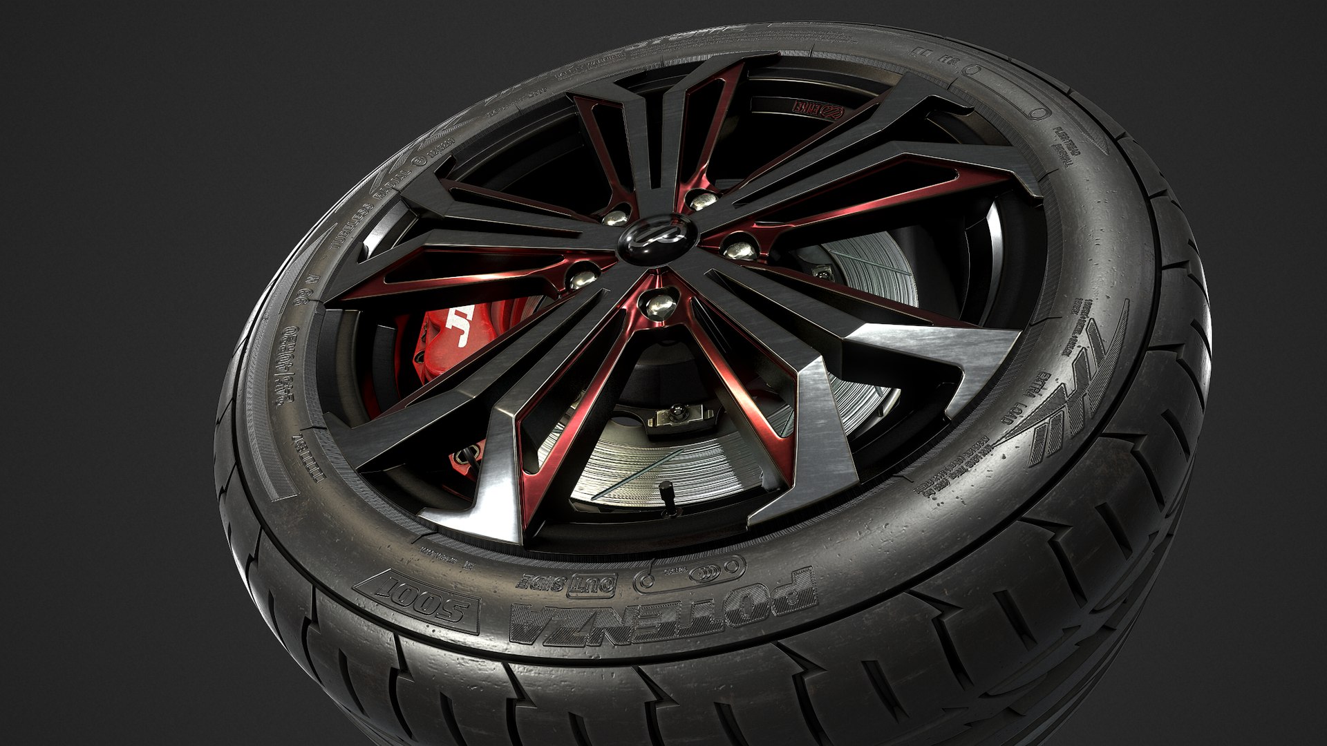 3D car wheel - TurboSquid 1658782