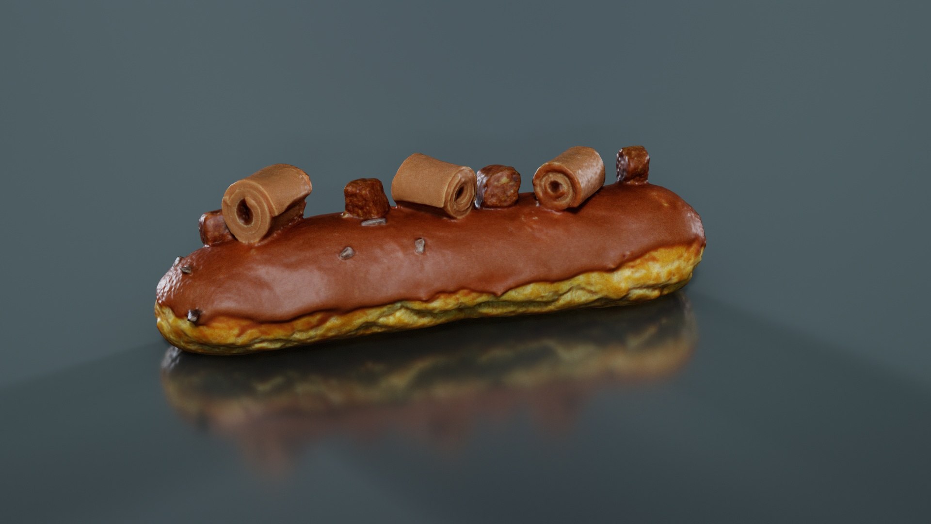 Chocolate Eclair Remastered 3D Model - TurboSquid 2362137