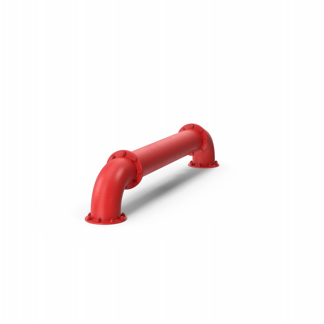 Red Pipeline 3D - TurboSquid 2209923