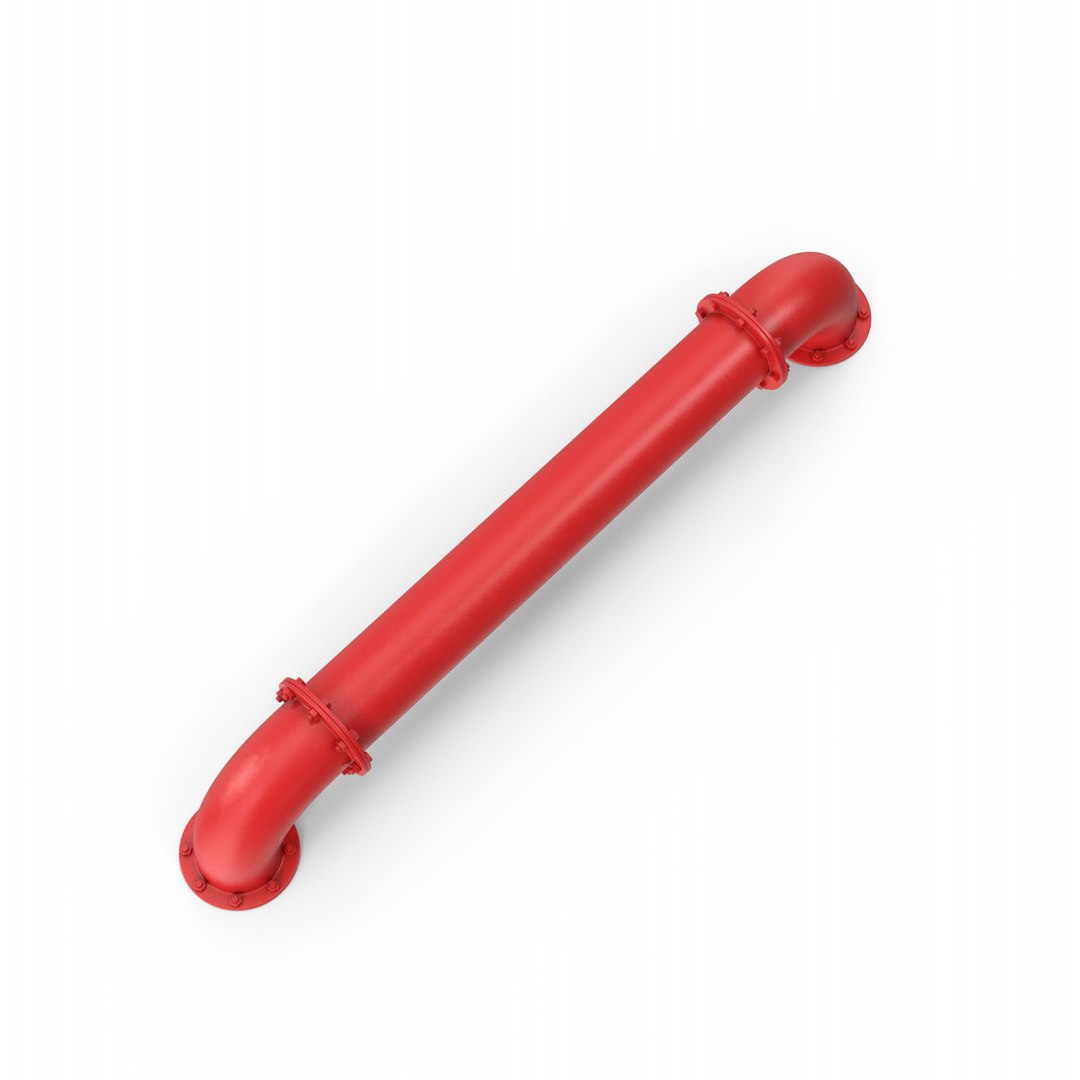 Red Pipeline 3D - TurboSquid 2209923