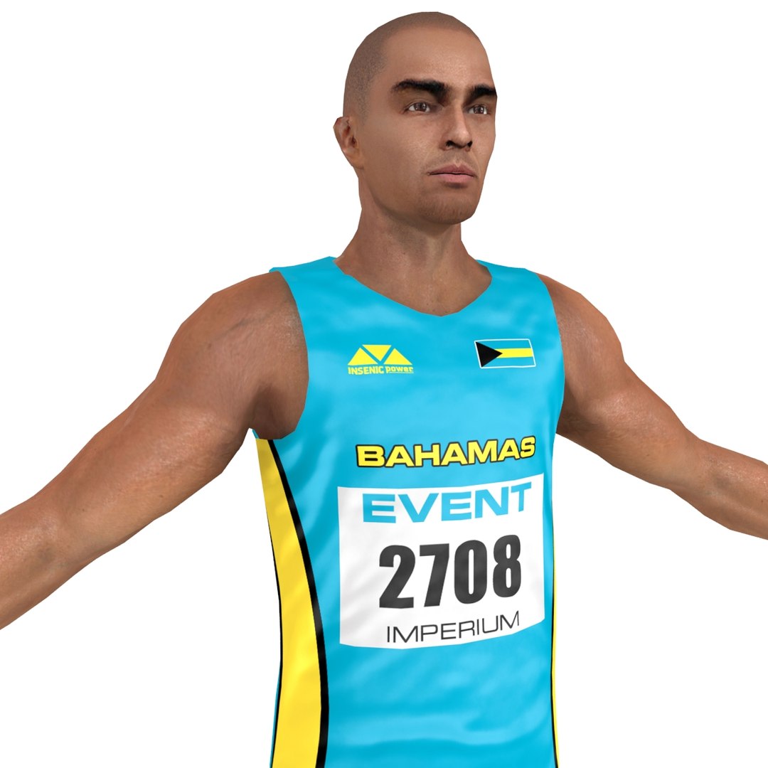3D Sprinter Athlete - TurboSquid 1302409