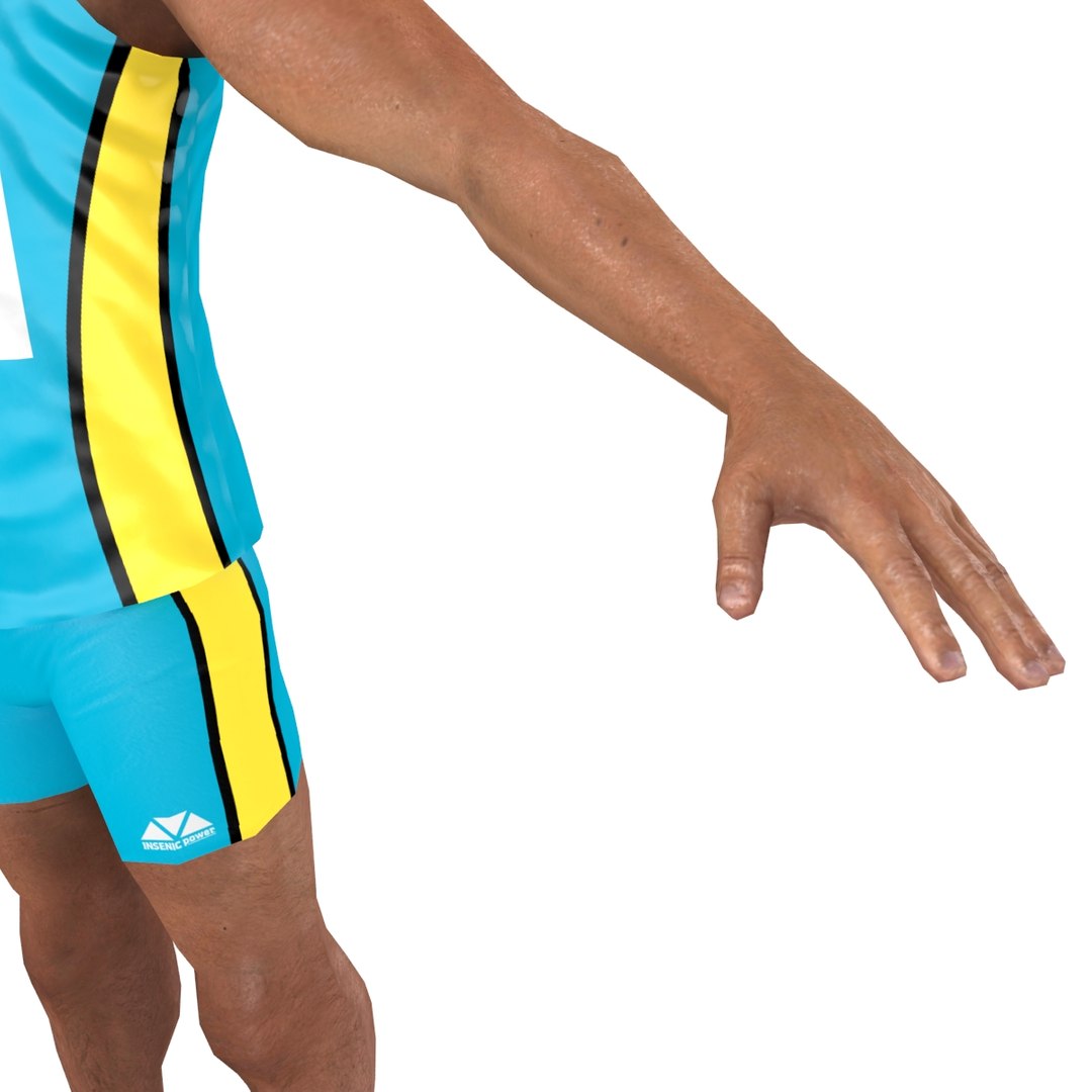 3D Sprinter Athlete - TurboSquid 1302409