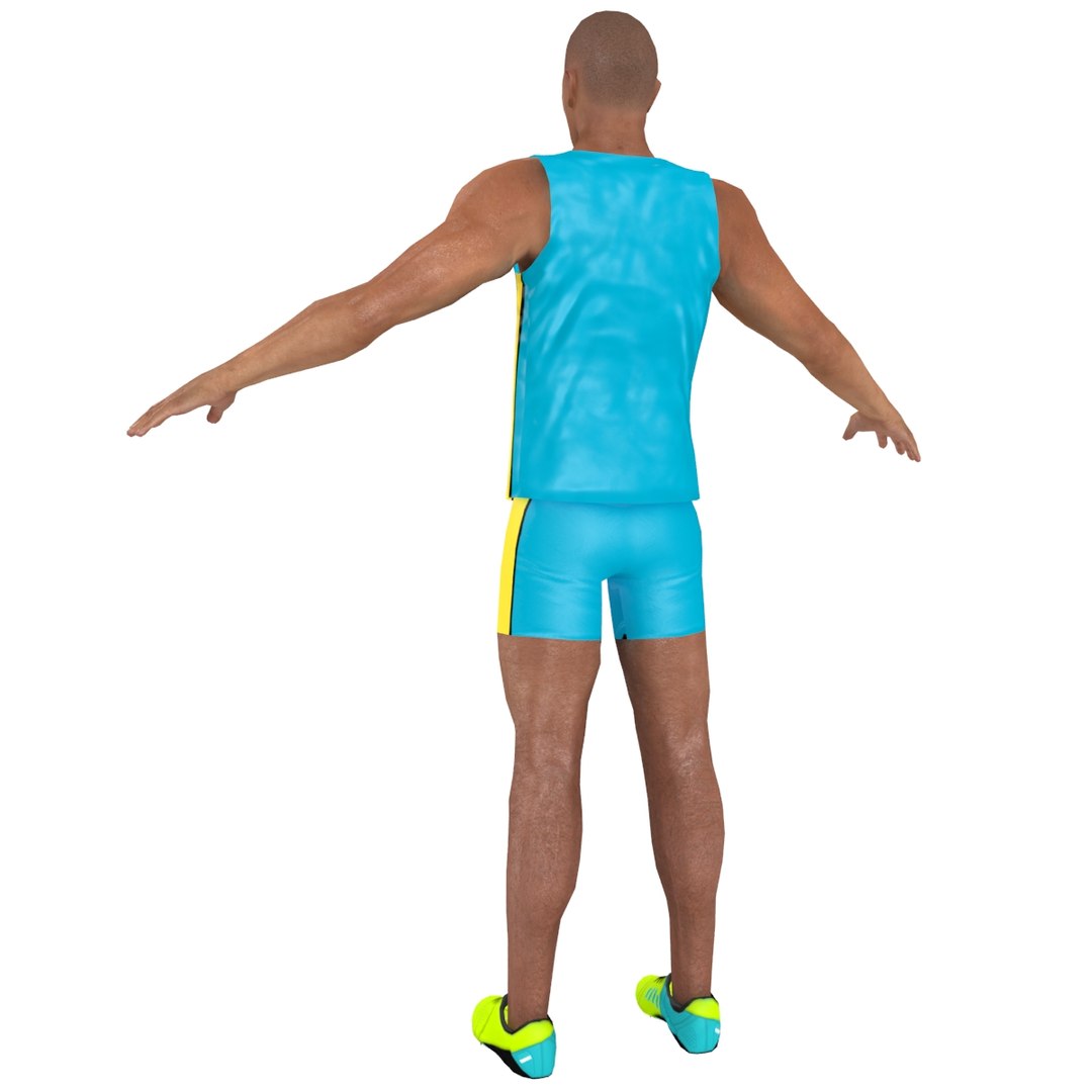 3D Sprinter Athlete - TurboSquid 1302409