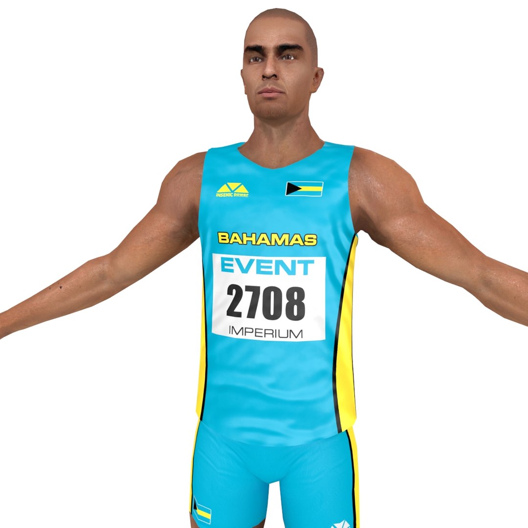 3D Sprinter Athlete - TurboSquid 1302409
