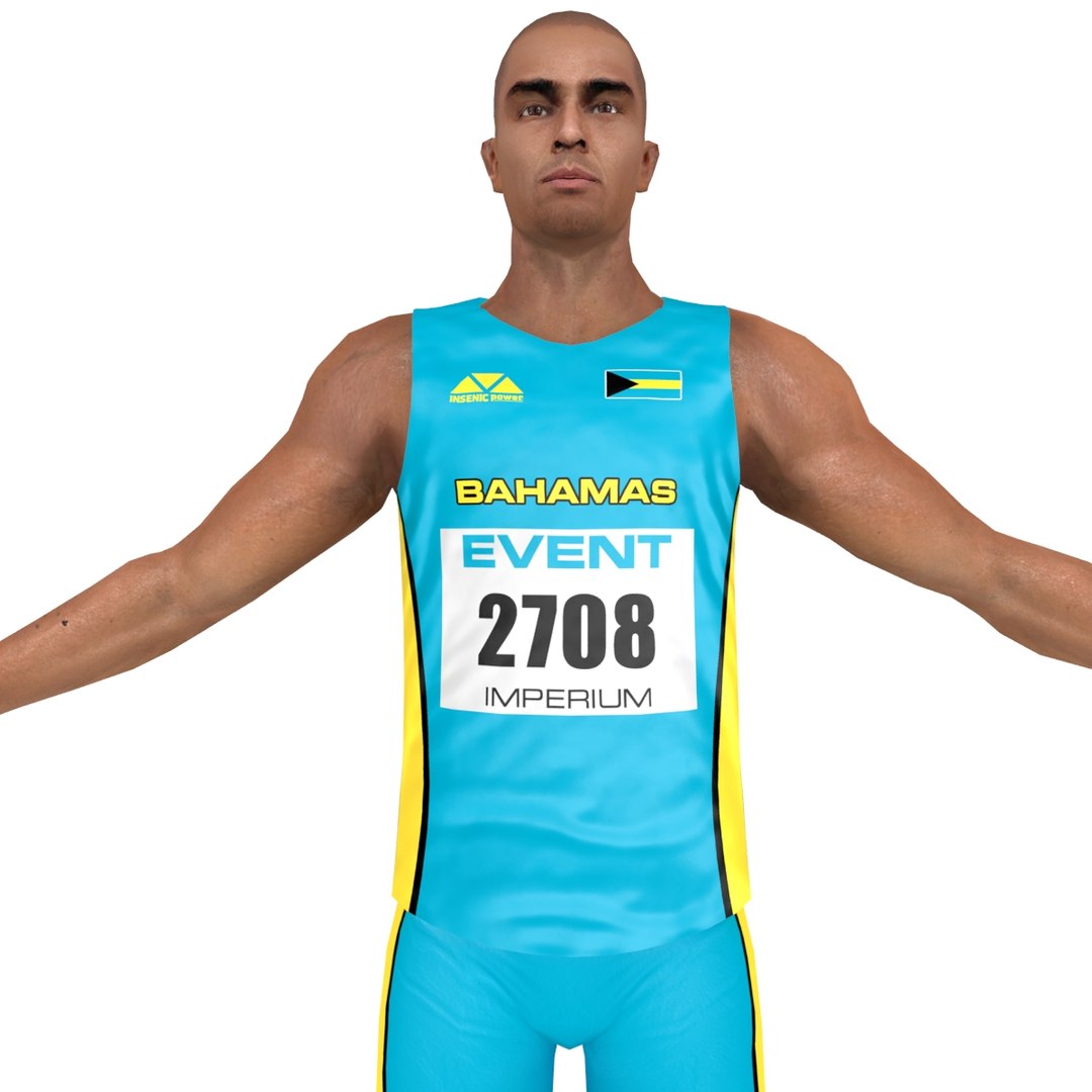 3D Sprinter Athlete - TurboSquid 1302409