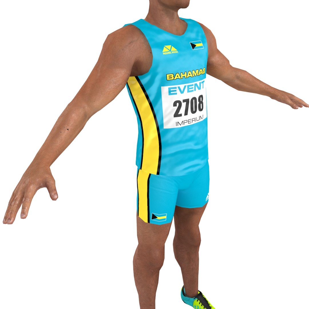 3D Sprinter Athlete - TurboSquid 1302409